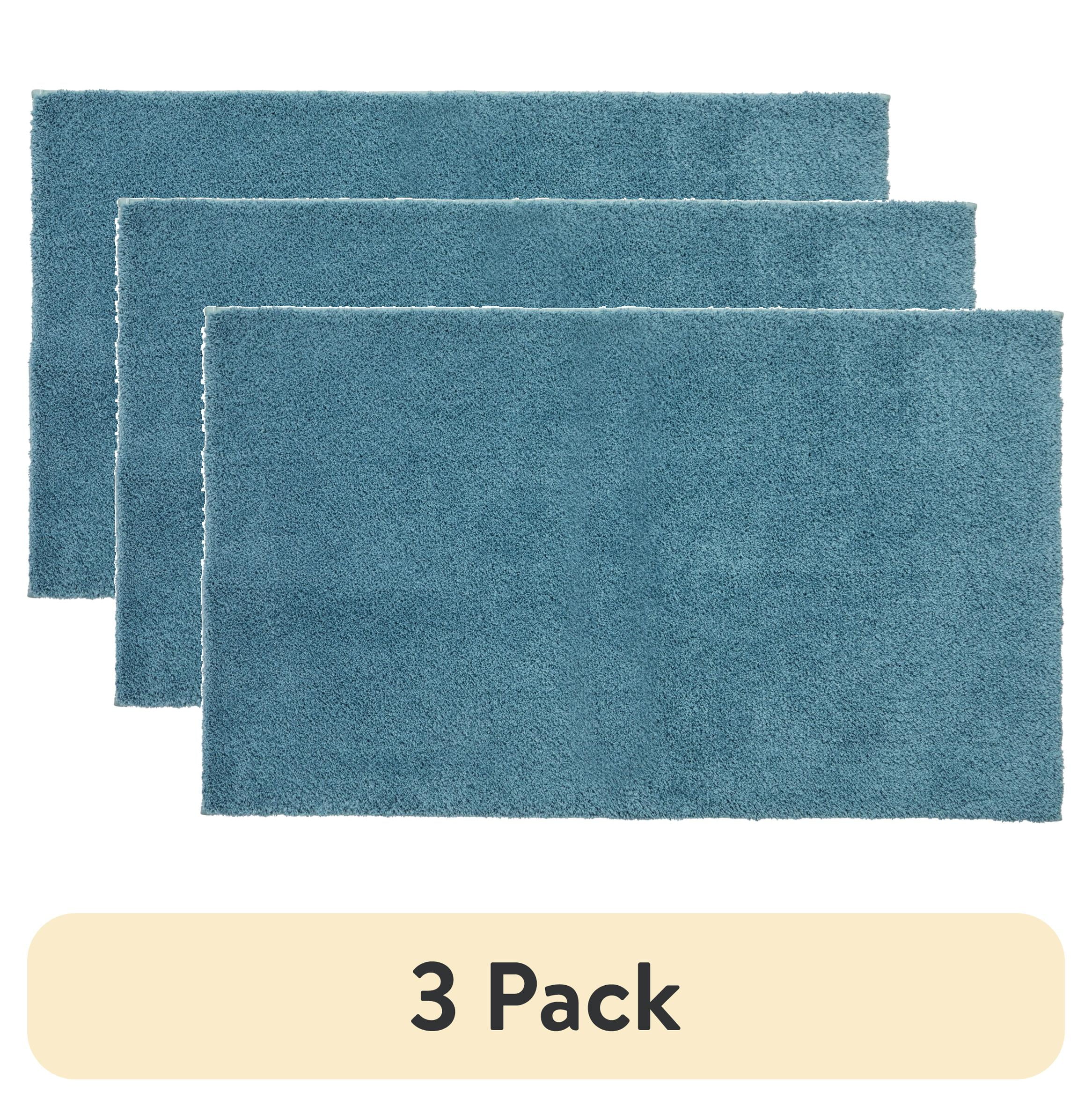 (3 pack) Better Homes & Gardens Ultra Soft Polyester Bath Rug, 23"x39 ...