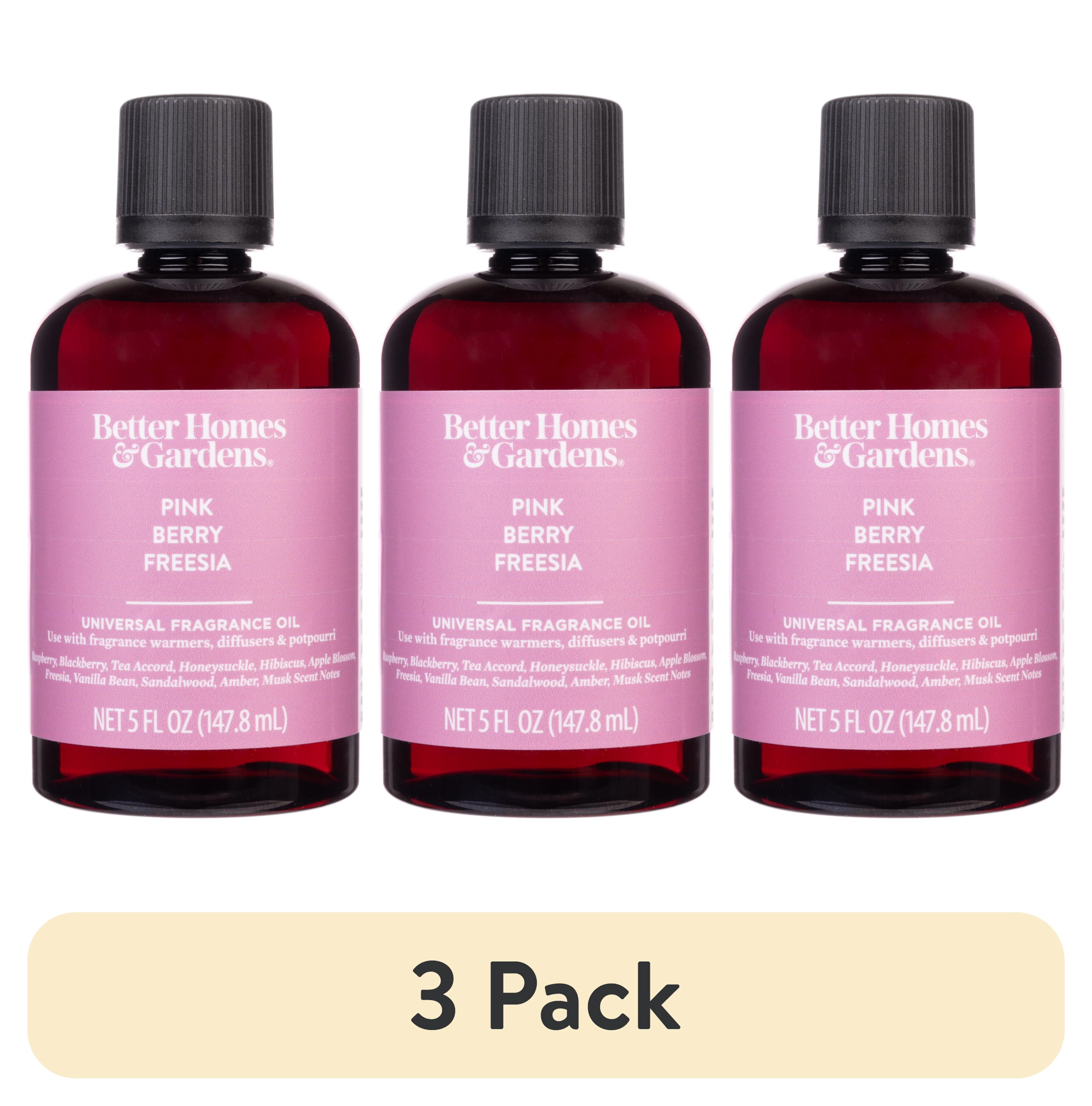 (3 pack) Better Homes & Gardens Universal Fragrance Oil, Pink Berry ...