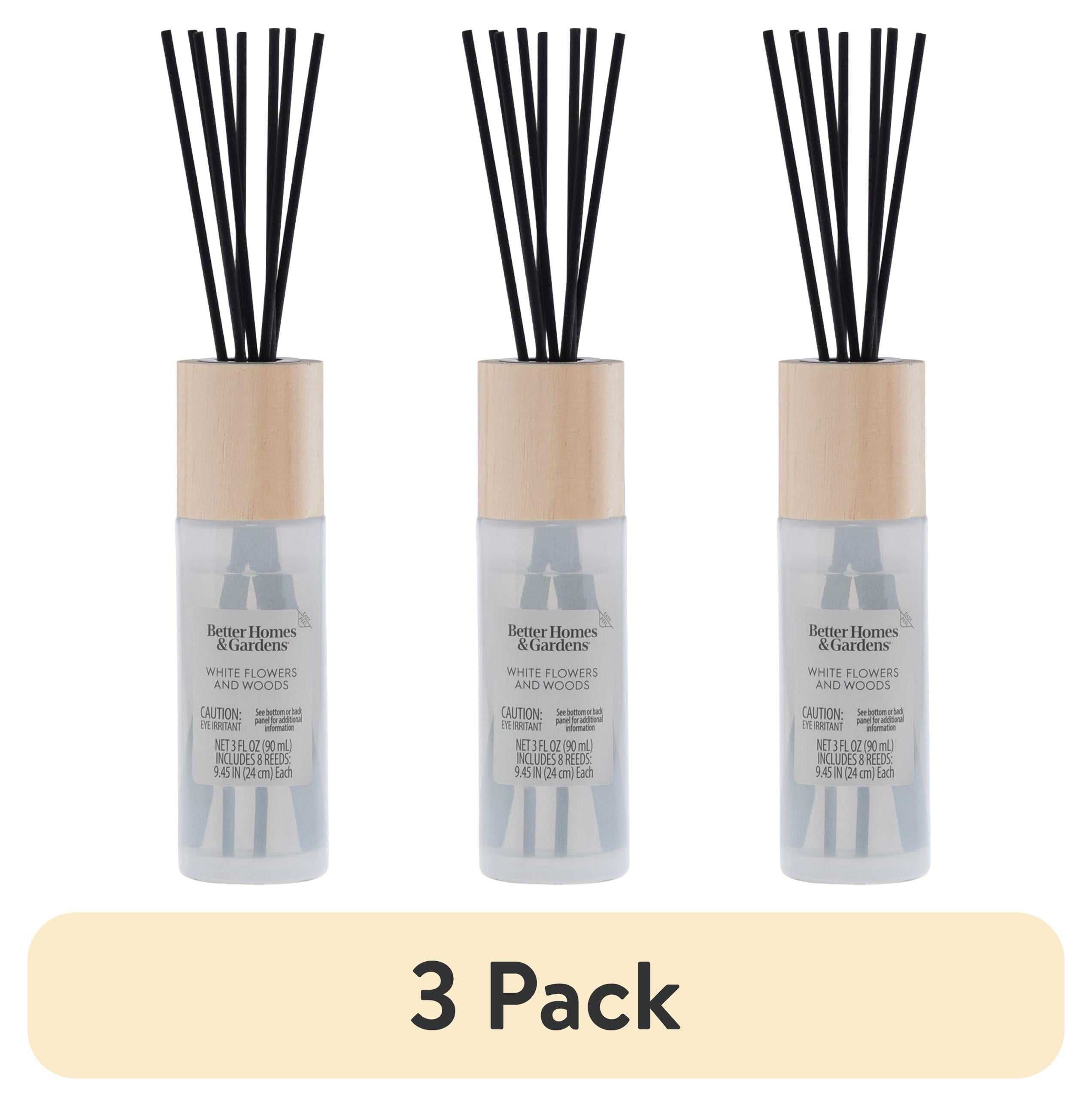 Better Homes & Gardens White Flowers & Woods Scented Reed Diffuser 3 Fl ...