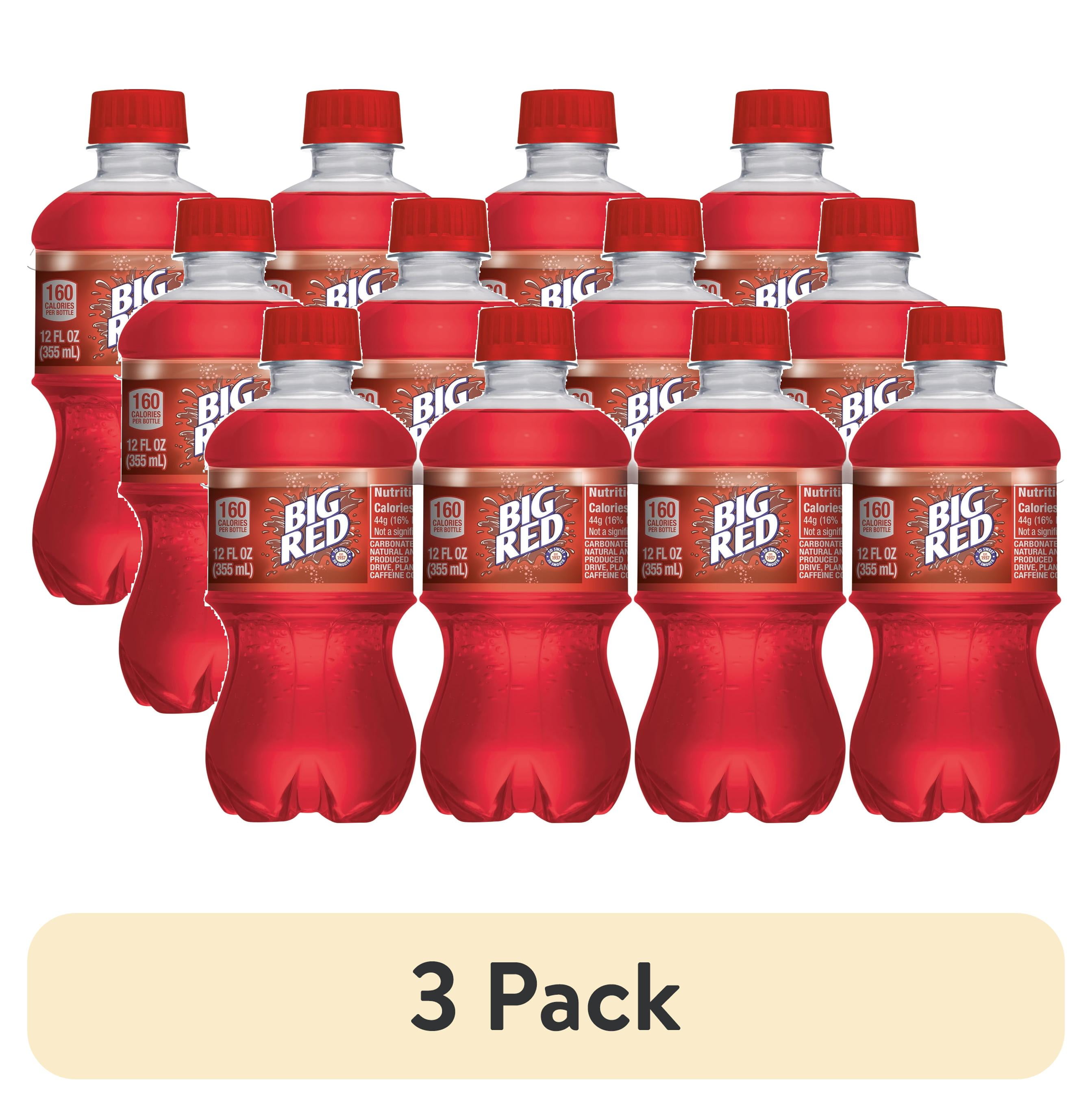(3 pack) Big Red Soda Pop, 12 fl oz, 8 Pack Bottles - Walmart.com