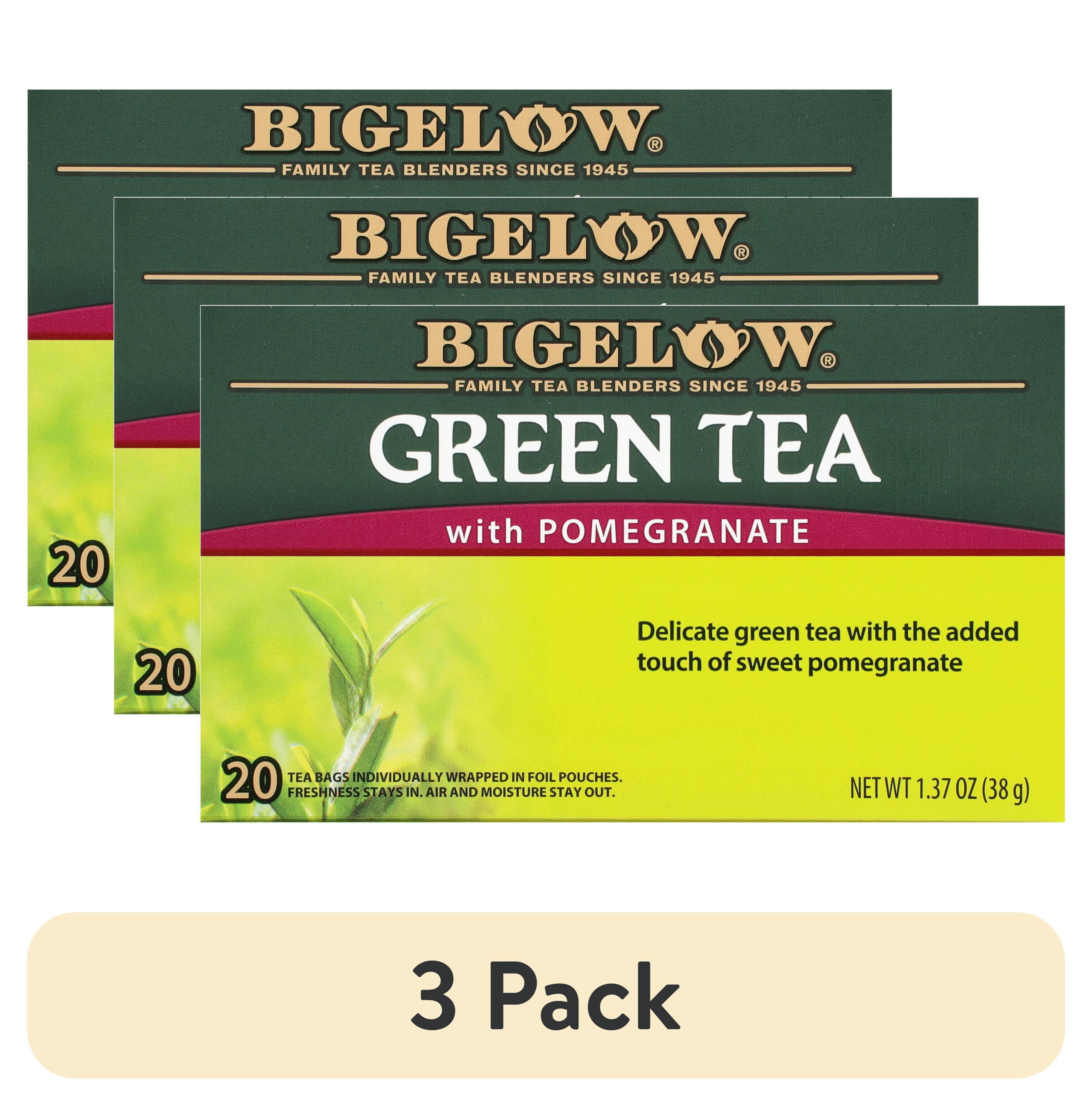 (3 pack) Bigelow Green Tea with Pomegranate, Tea Bags, 20 Count ...