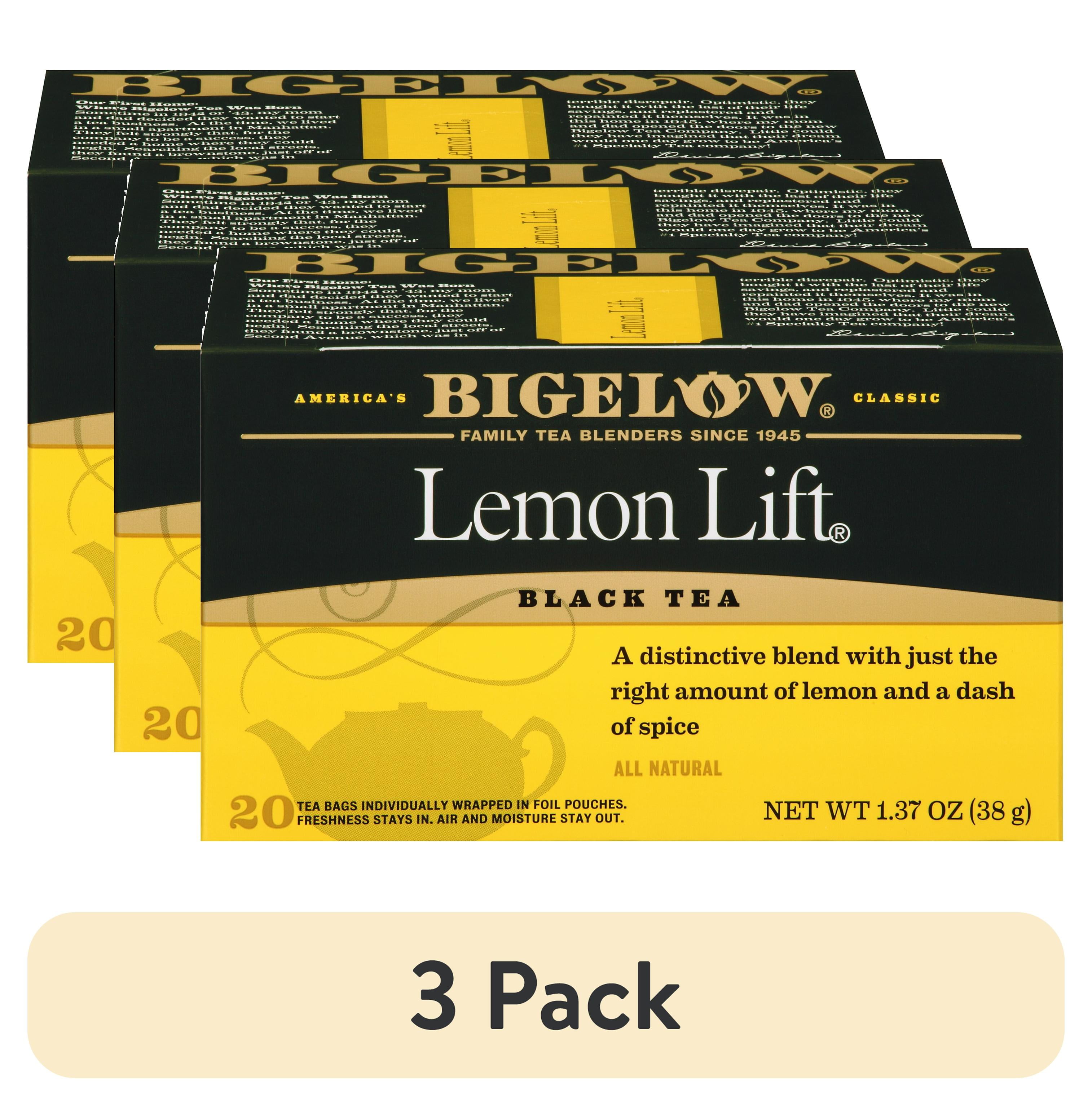 (3 pack) Bigelow Lemon Lift, Black Tea Bags, 20 Count - Walmart.com