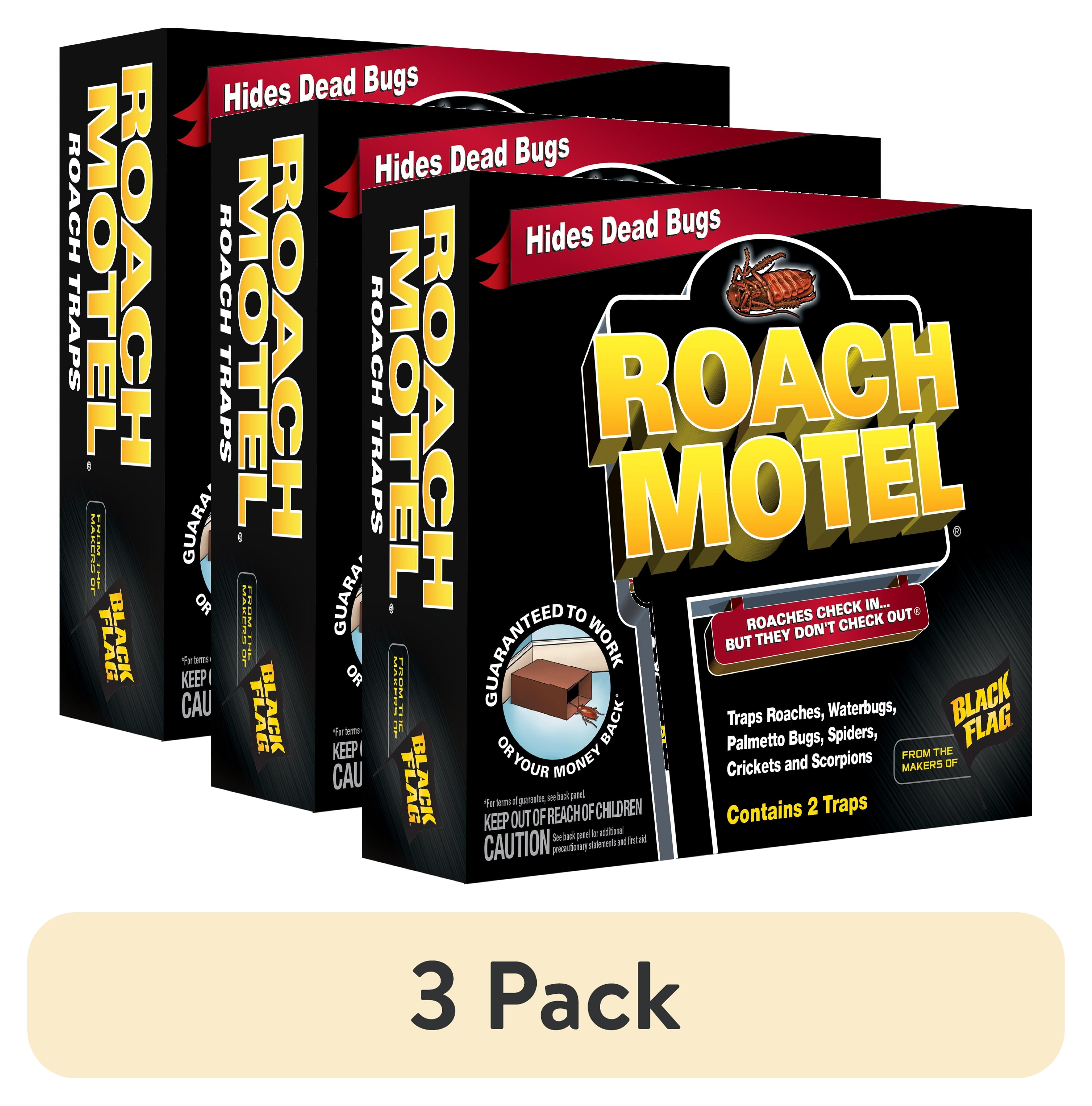 (3 pack) Roach Motel Insect Traps, Contains No Pesticides, Hides Dead Bugs, 2 Count - Walmart.com