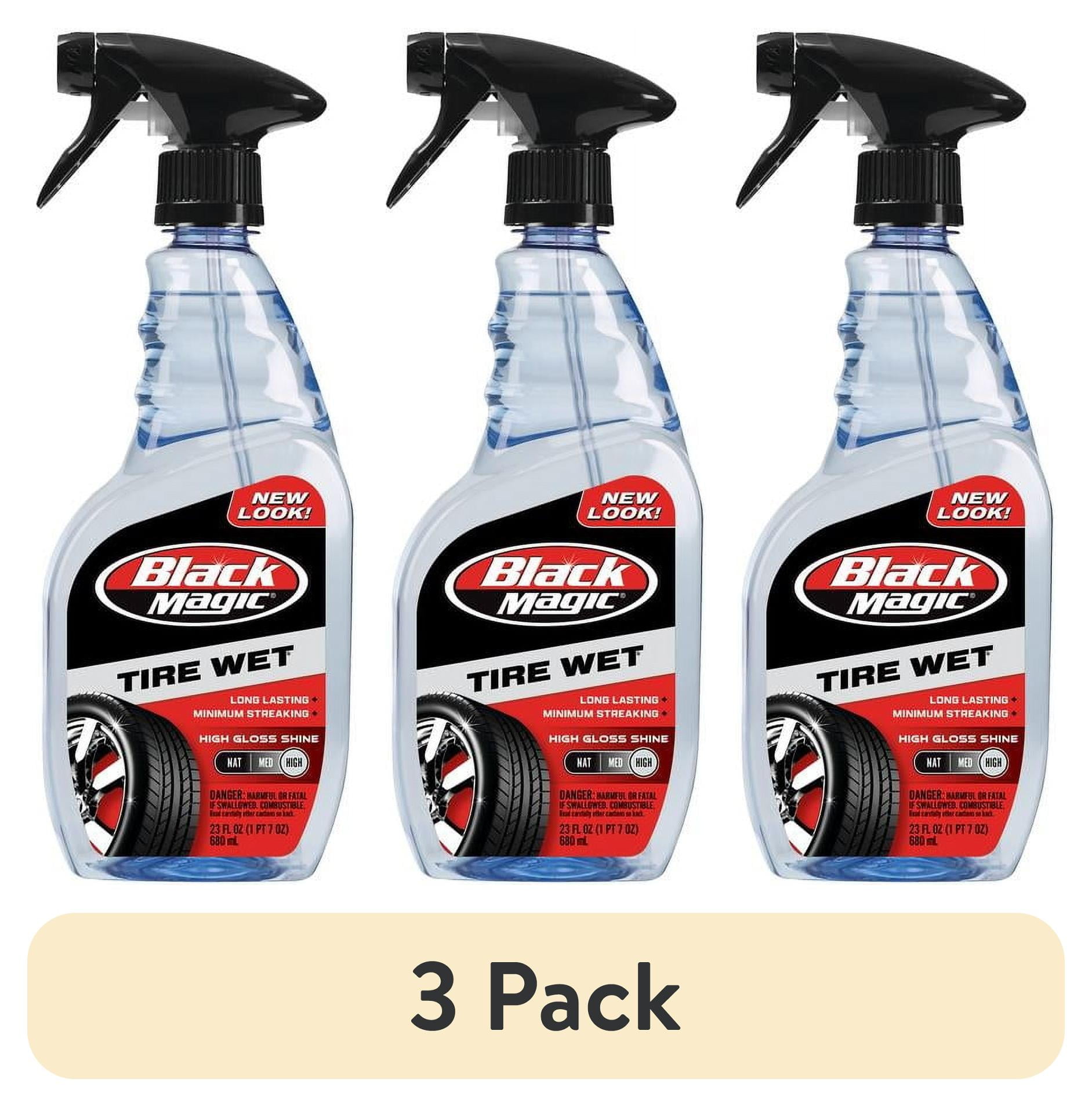 (3 pack) Black Magic Tire Wet 23 oz. Tire Shine Lasts Up to 4 Weeks ...