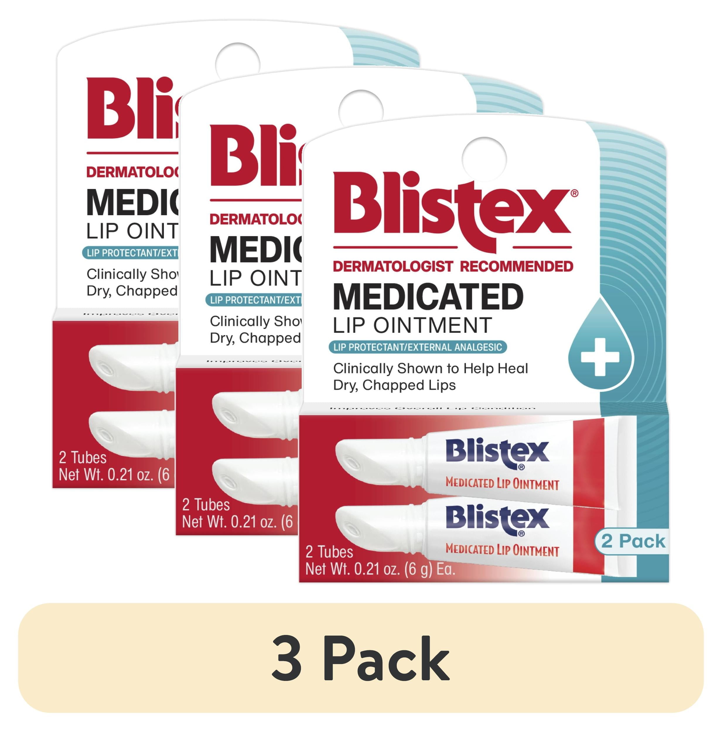 (3 pack) Blistex Medicated Lip Ointment - Advanced Moisture for Dry ...