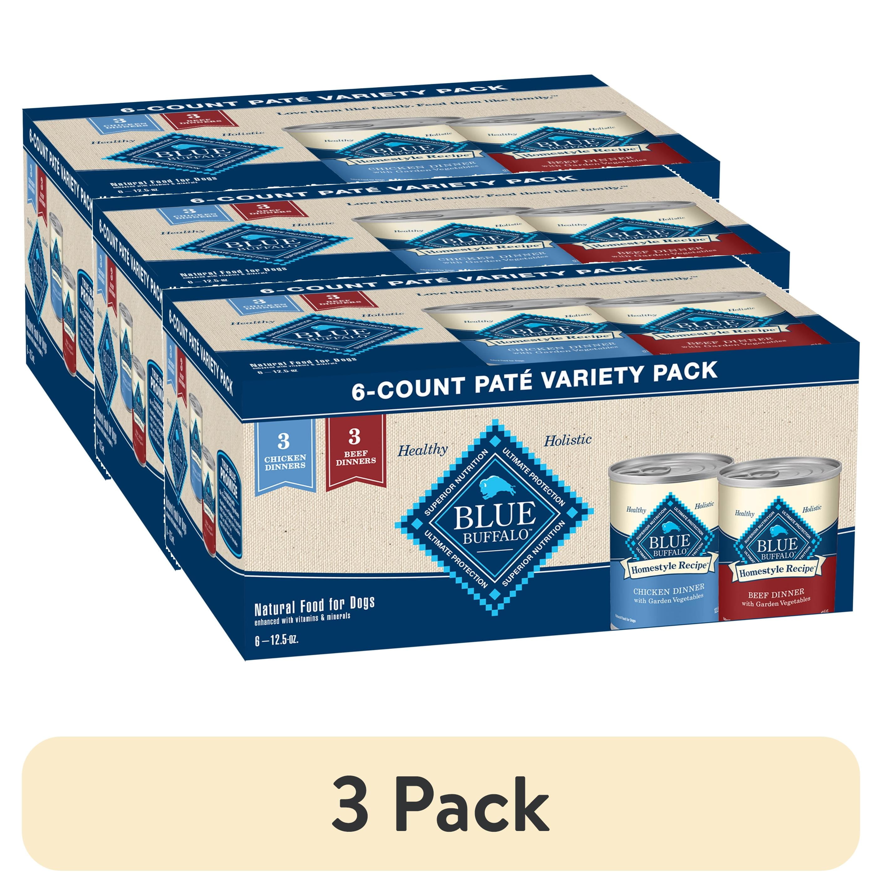 (3 pack) Blue Buffalo Homestyle Recipe Adult Wet Dog Food, Chicken and ...