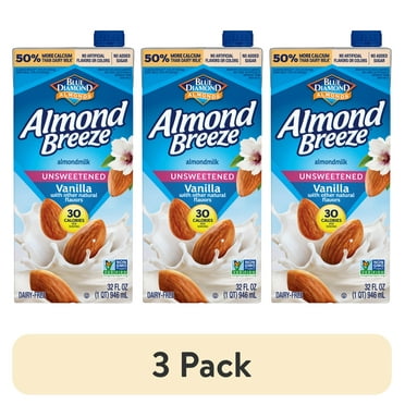Almond Breeze Unsweetened Original Almond Milk, 64 oz, High Calcium - Walmart.com