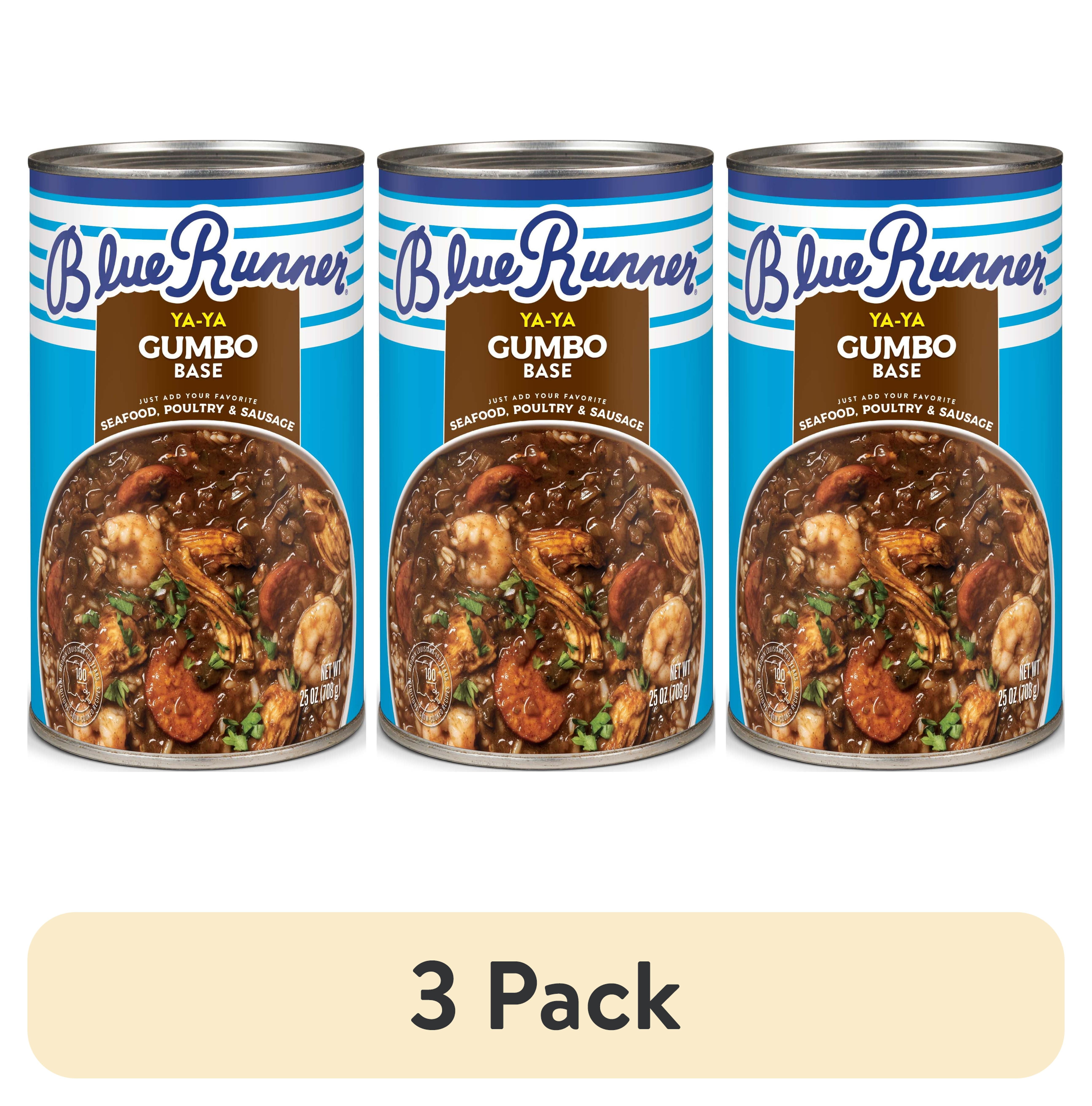 (3 pack) Blue Runner Foods Ya-Ya Gumbo Base, 25 oz Can - Walmart.com