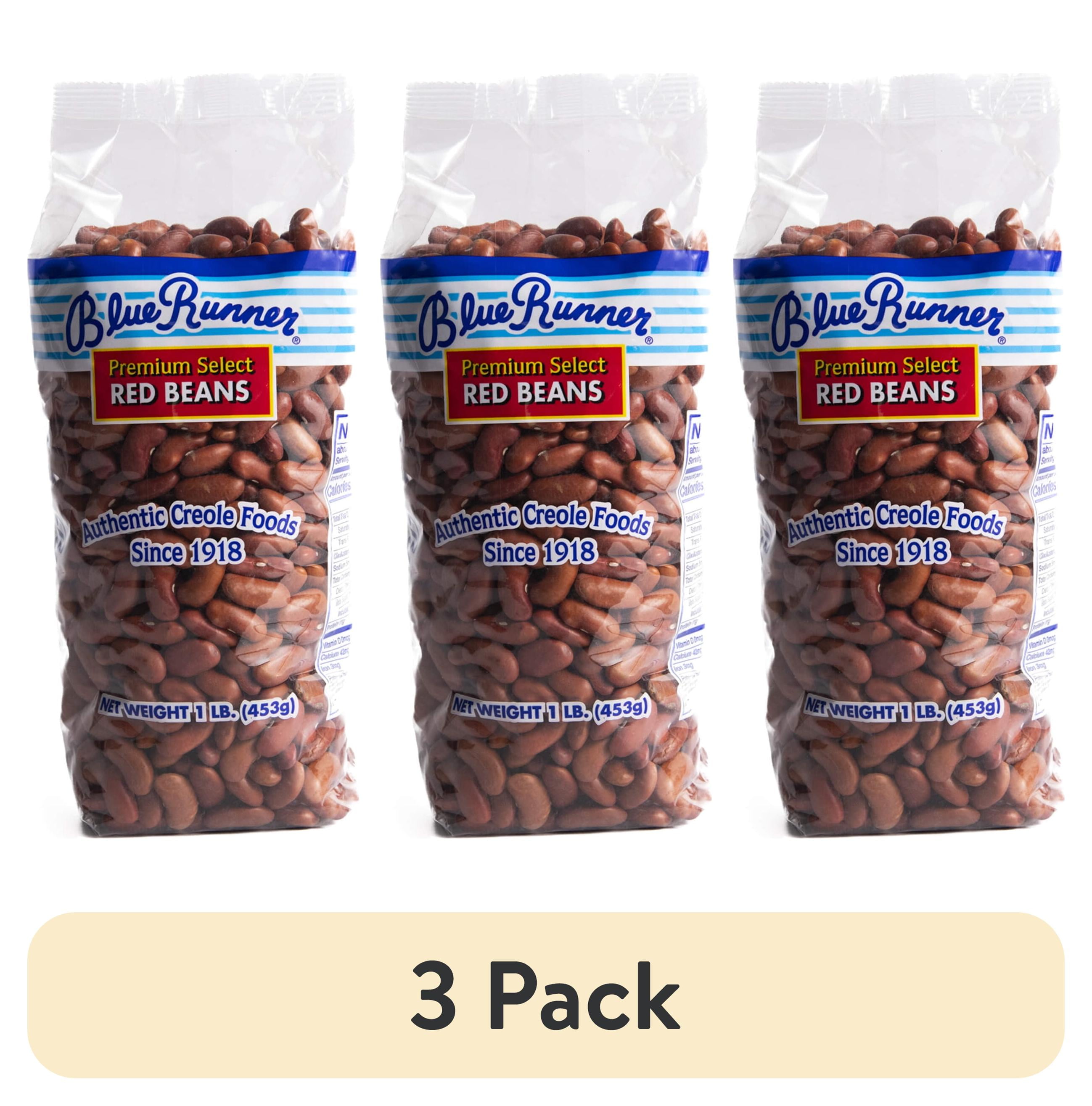 (3 pack) Blue Runner Premium Select Red Beans, Dry Light Red Kidney ...