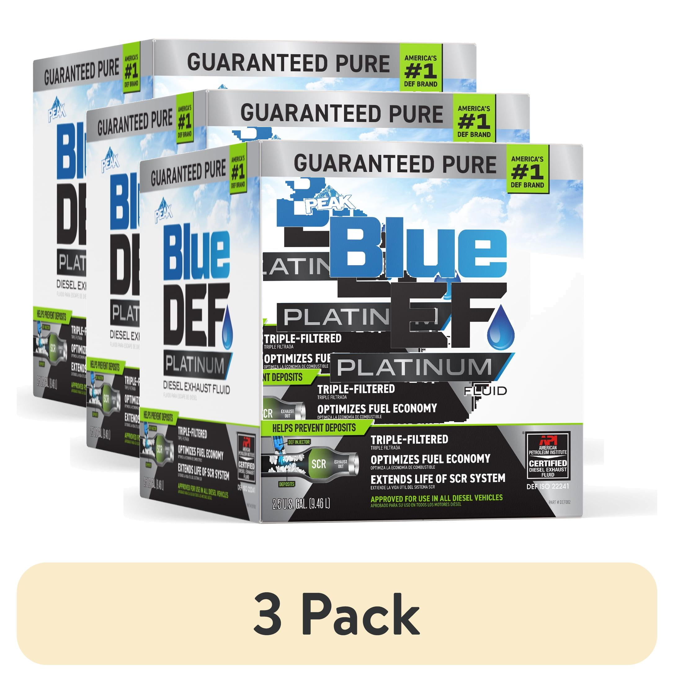 (3 pack) BlueDEF PLATINUM Diesel Exhaust Fluid 2.5 gal - for Diesel ...