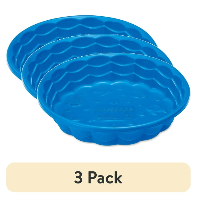 (3 pack) Bluescape 36" Blue Wading Kiddie Pool, Age 2 & up, Unisex ...