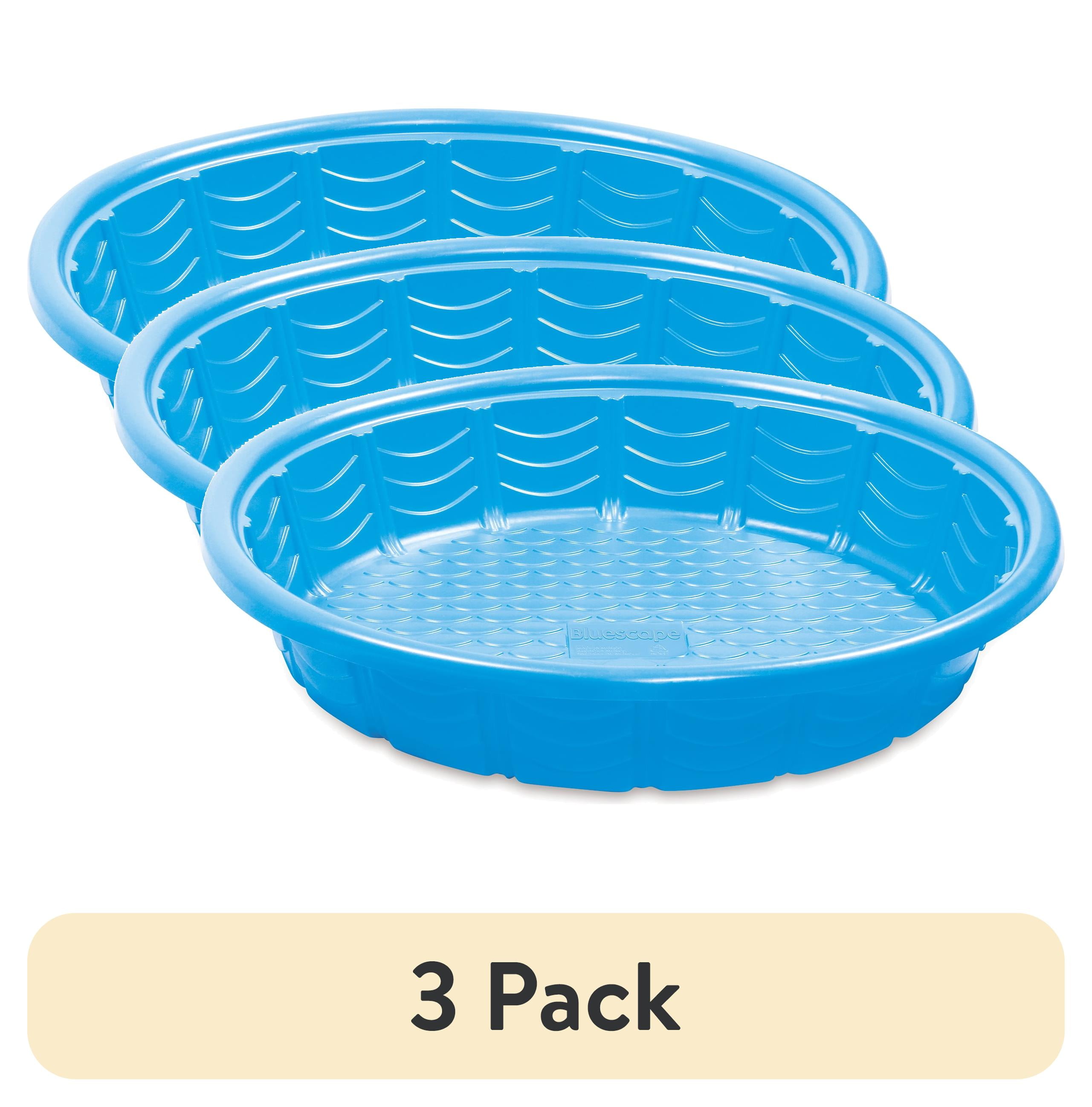 (3 pack) Bluescape 45" Light Blue Wading Kiddie Pool for Kids, Age 2 ...