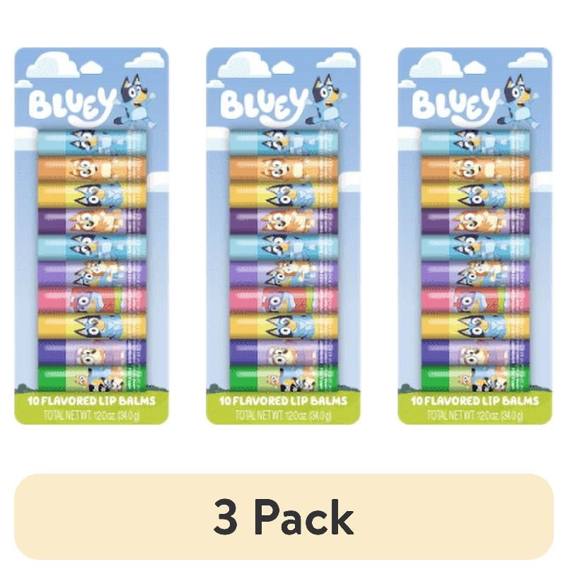 (3 pack) Bluey 10 Pack Assorted Lip Balm - Walmart.com