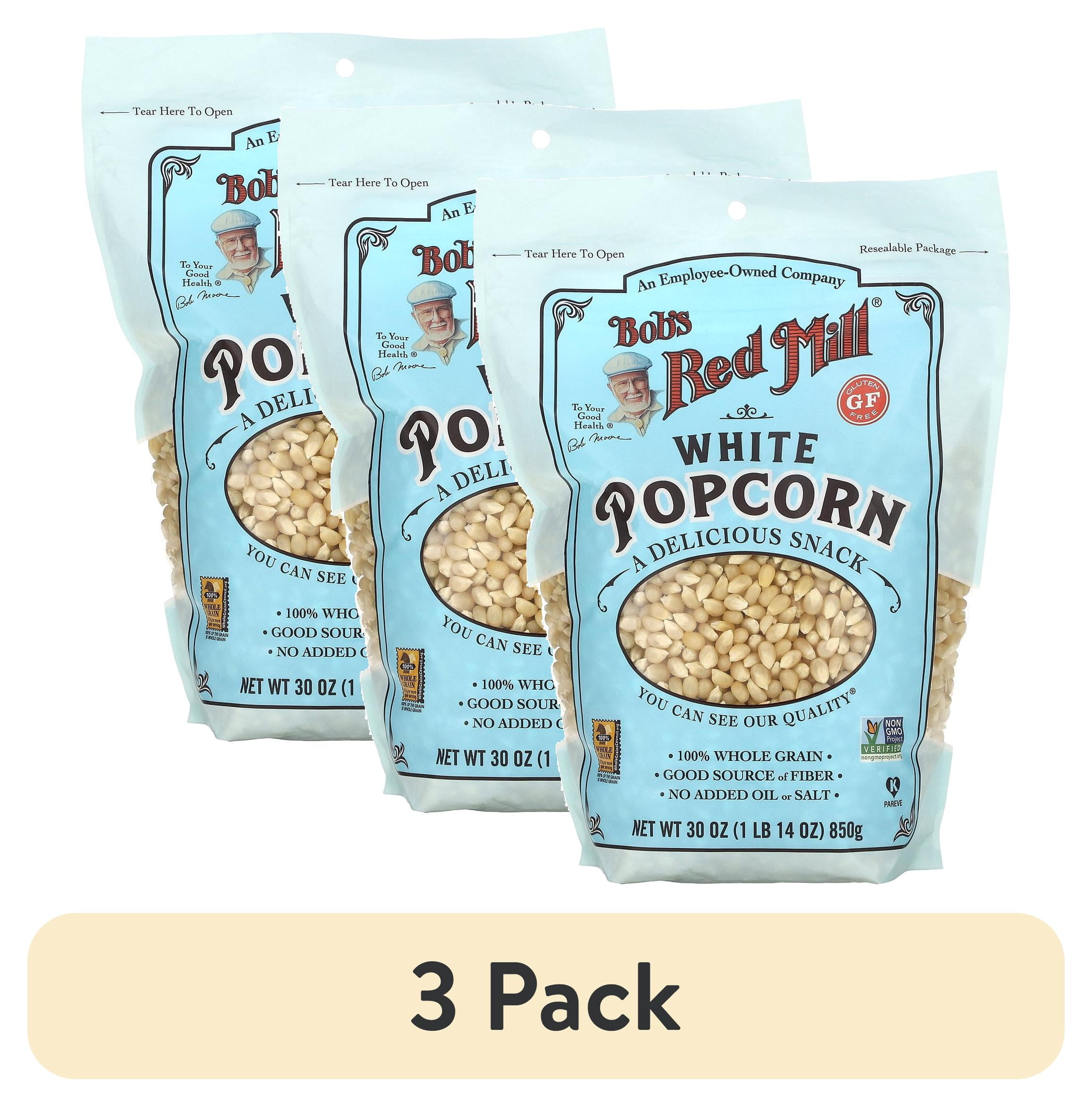 (3 pack) Bob's Red Mill Gluten Free, Whole White Popcorn, 30 oz ...