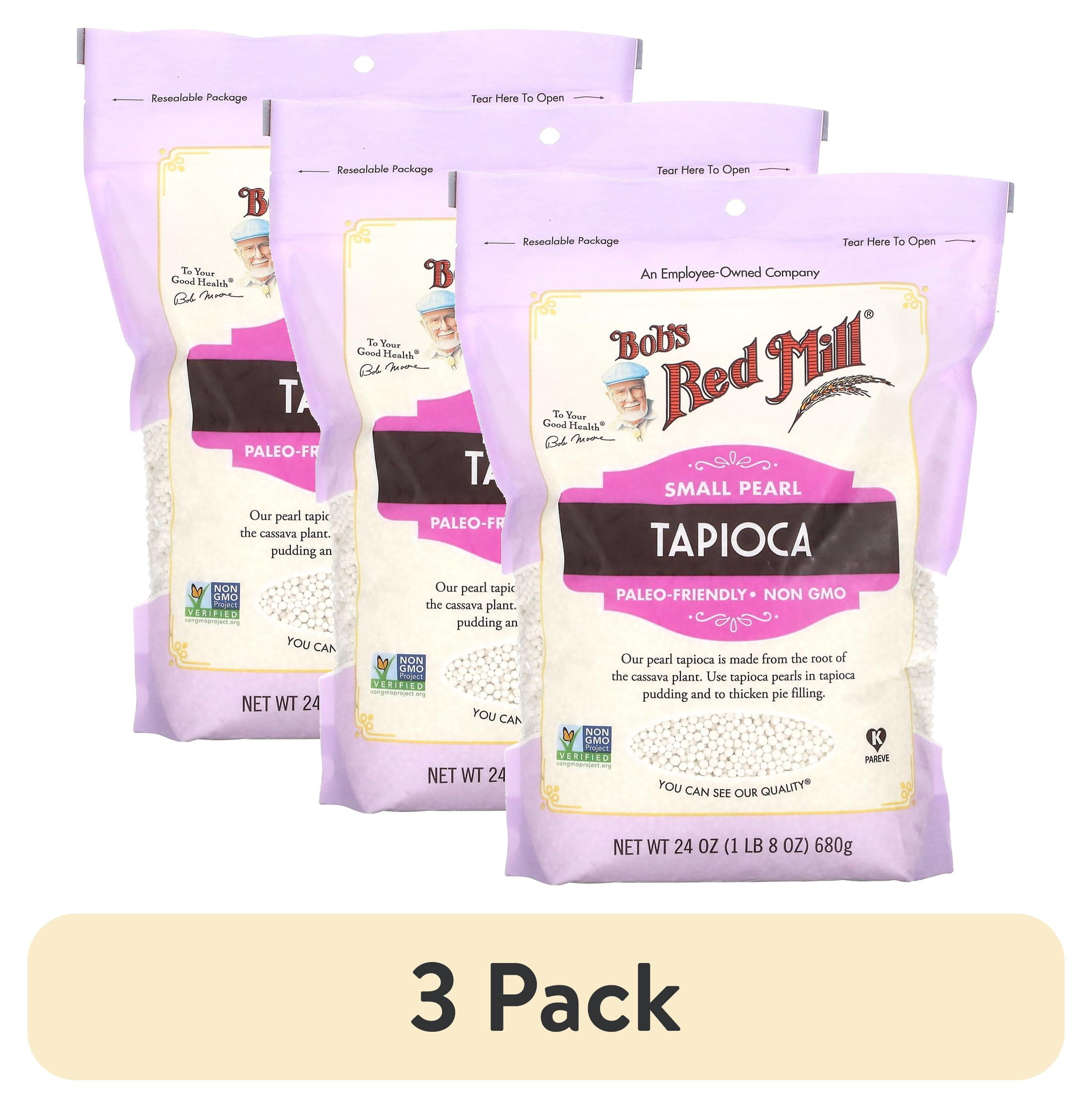 (3 pack) Bob's Red Mill Small Pearl Tapioca, 24 oz (680 g) - Walmart.com