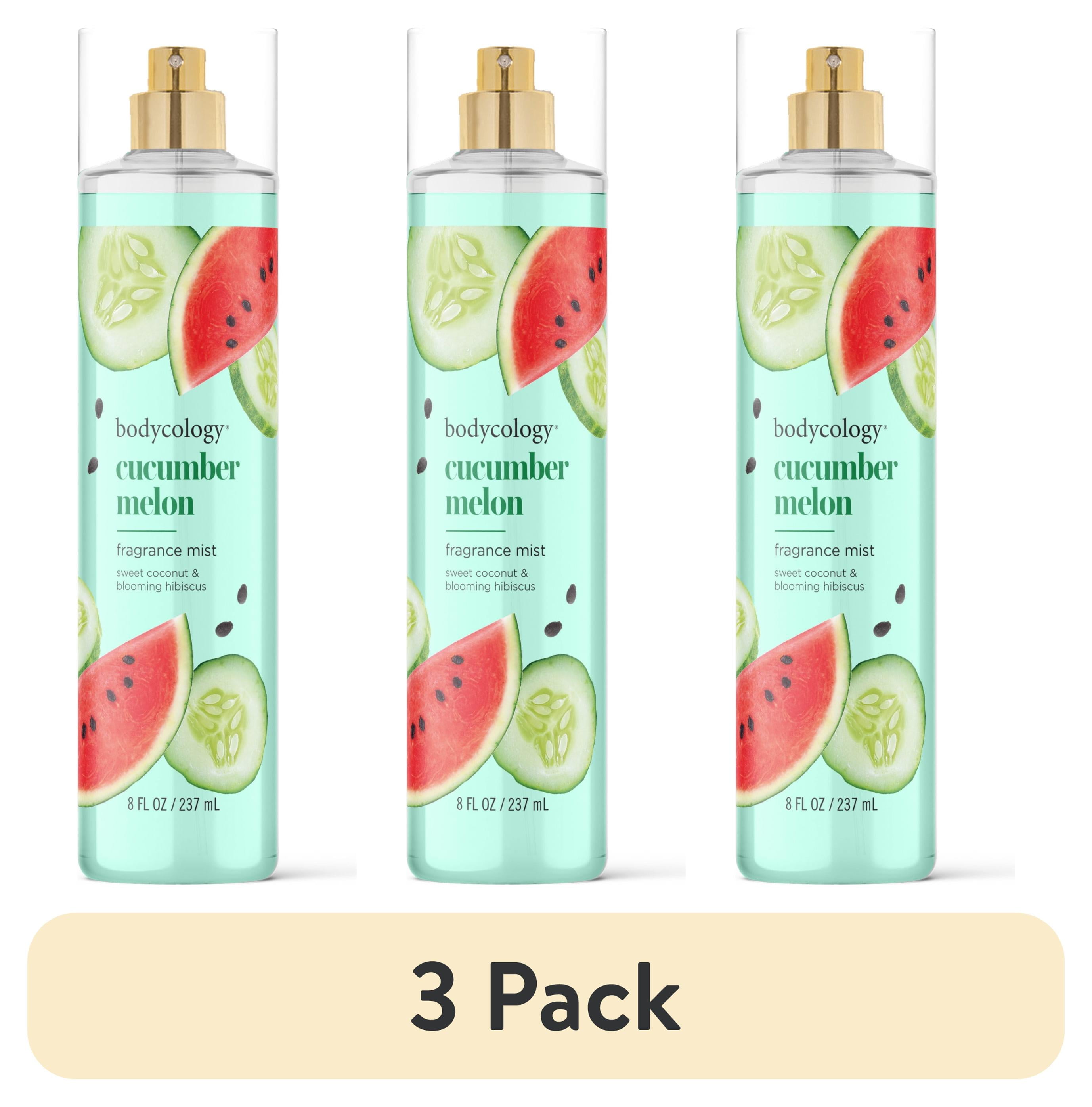 (3 pack) Bodycology Cucumber Melon Body Mist, 8 fl.oz. - Walmart.com