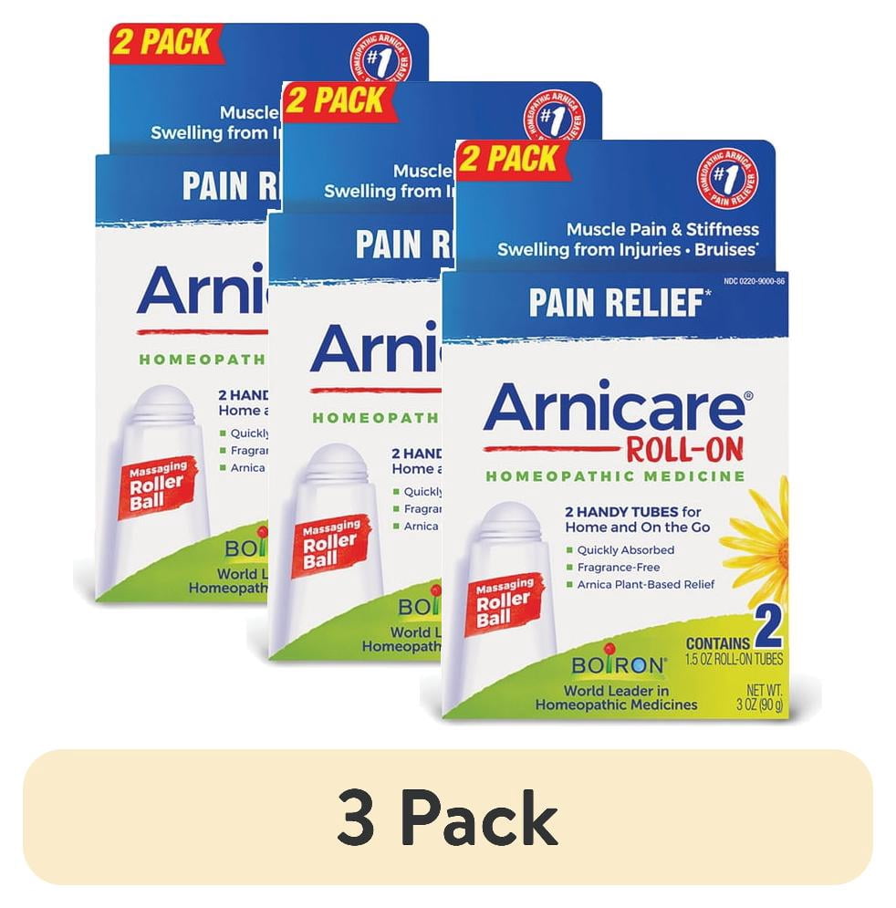 (3 pack) Boiron Arnicare Roll-On, Homeopathic Medicine for Pain Relief ...