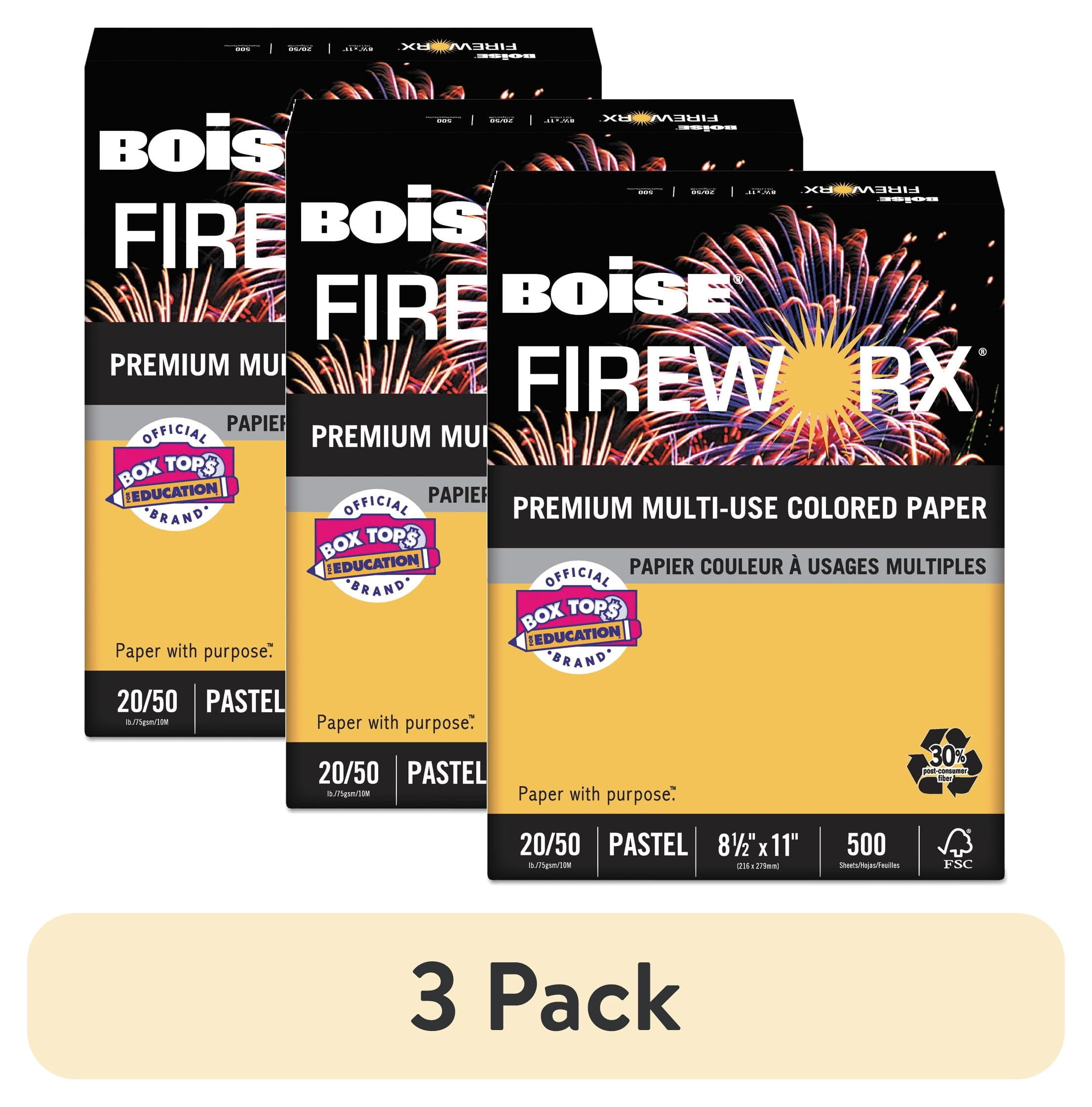 (3 pack) Boise FIREWORX Colored Paper, 20lb, 8-1/2 x 14, Golden Glimmer ...