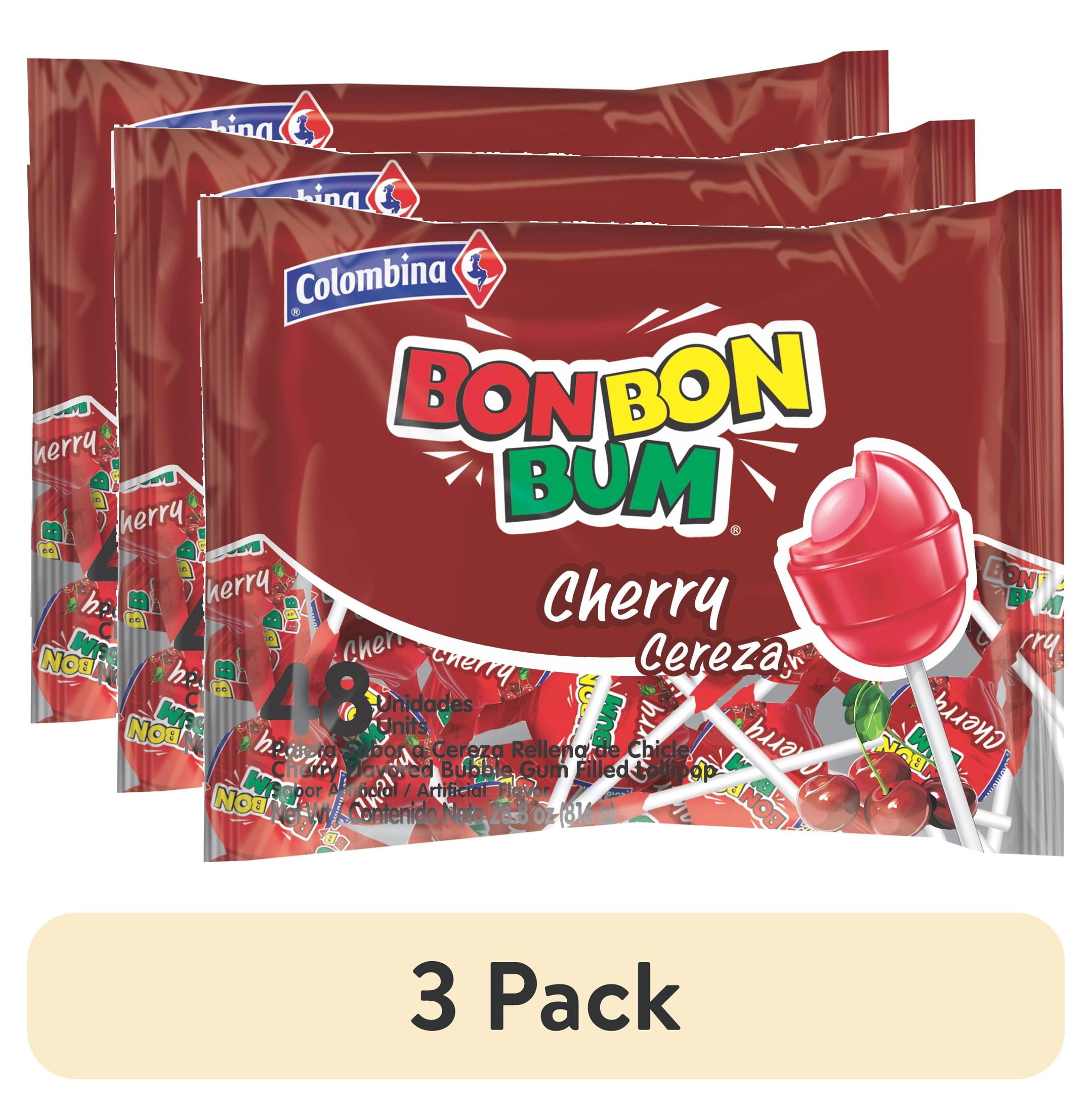 (3 pack) Bon Bon Bum Cherry, 48 Count - Walmart.com