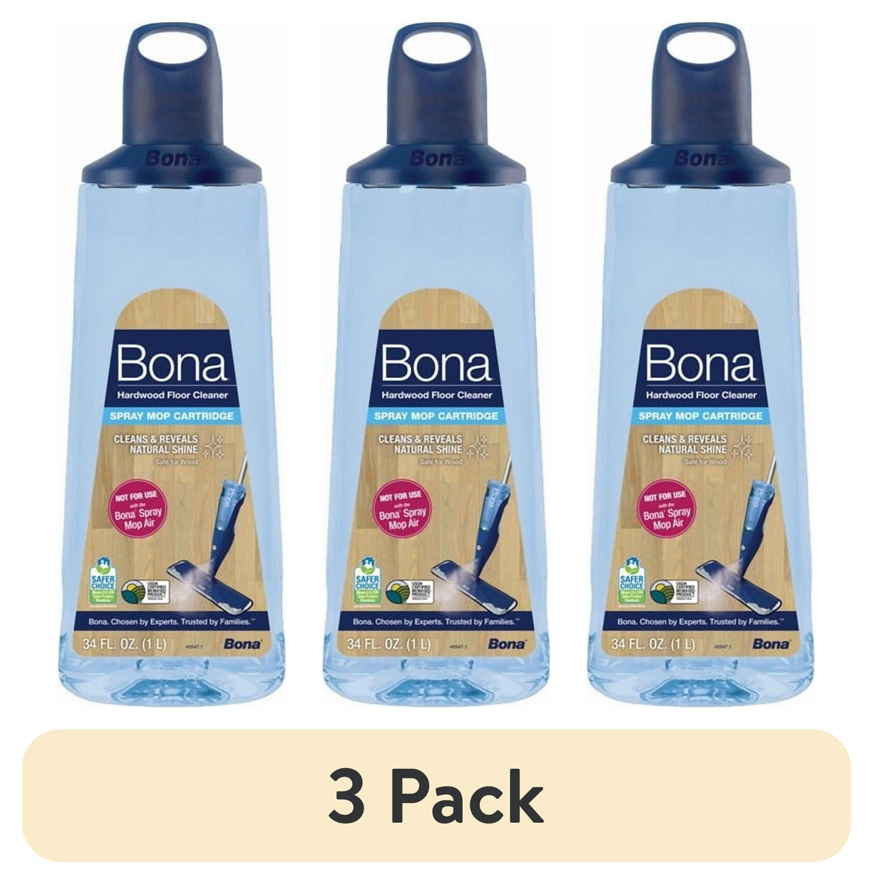 (3 pack) Bona® Hardwood Floor Cleaner Cartridge 34 Fl Oz - Walmart.com