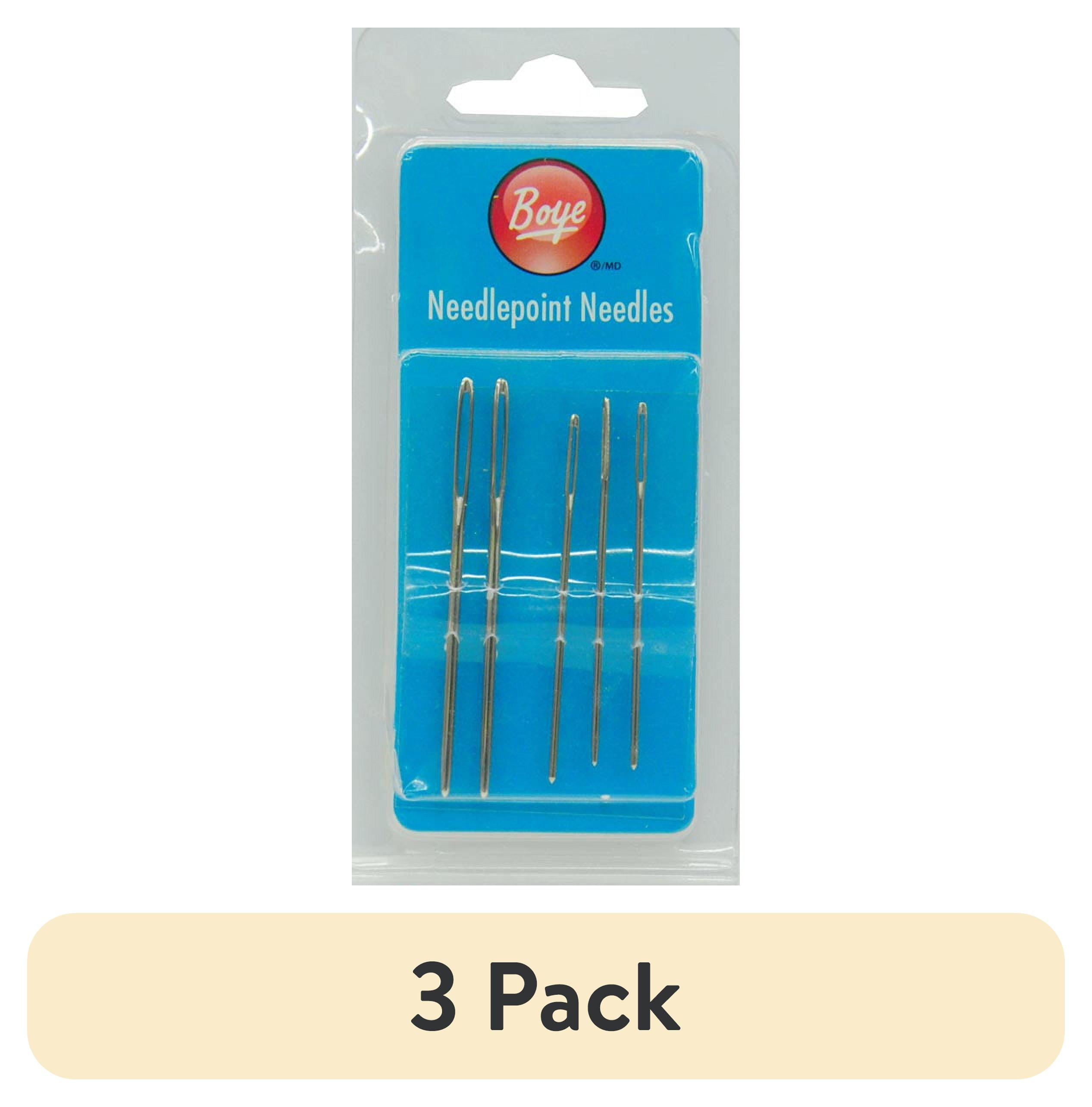 (3 pack) Boye 5 Piece, 16 in and 20 in Needlepoint Needles - Walmart.com