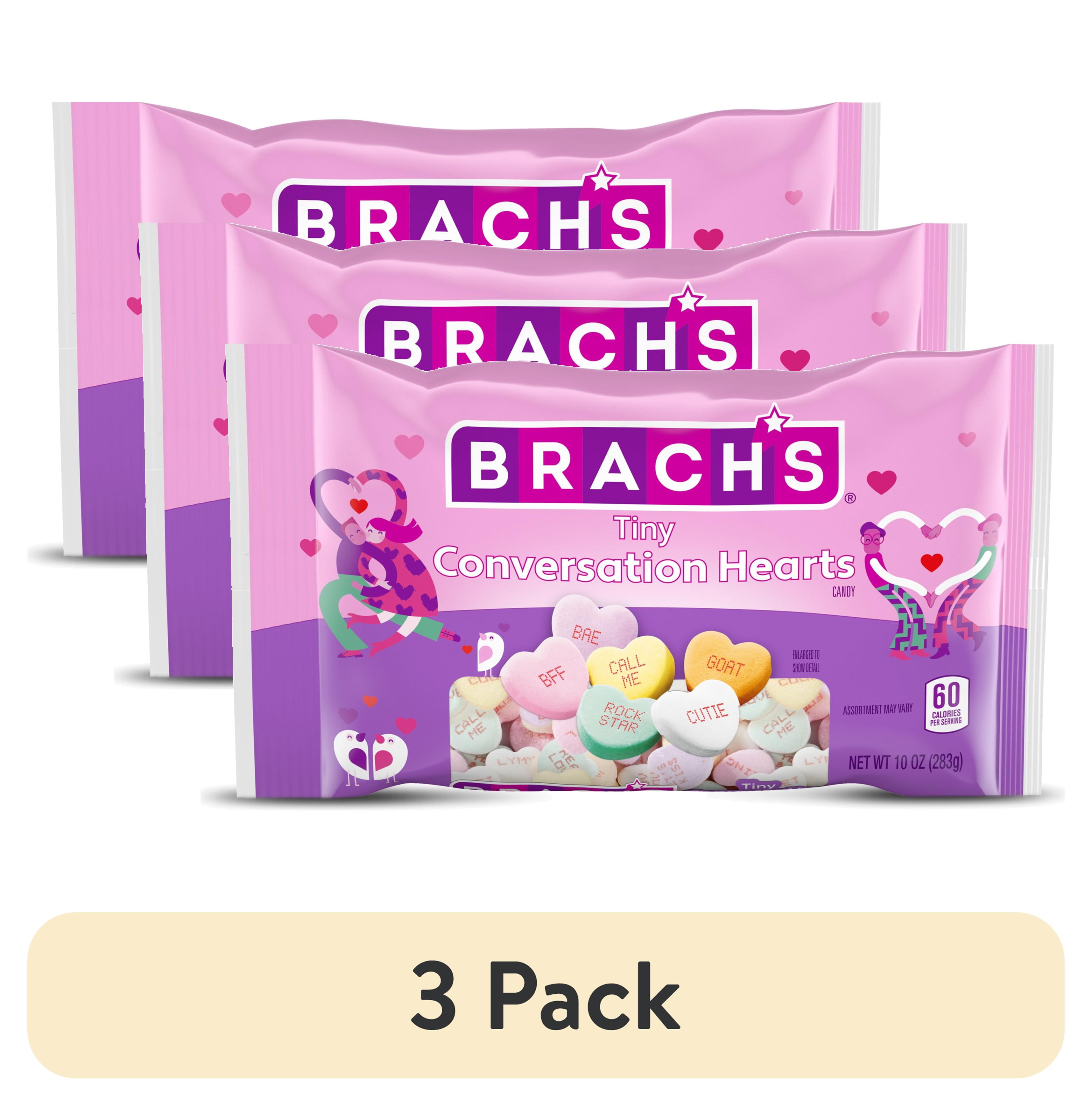 (3 pack) Brach's Tiny Conversation Hearts Candy 10oz - Walmart.com