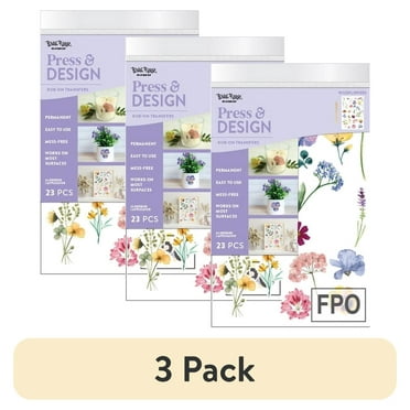 Hello Hobby Borders and Flowers Reusable Art Stencils (2 Pieces ...