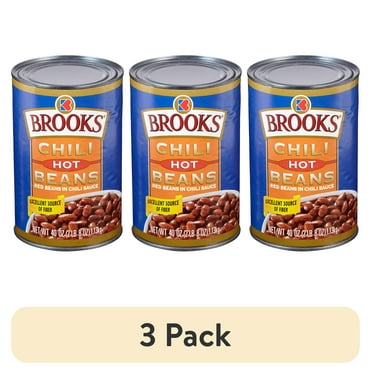 Brooks Chili Beans, Canned Red Beans in Chili Sauce, Mild Flavor, 40 oz ...