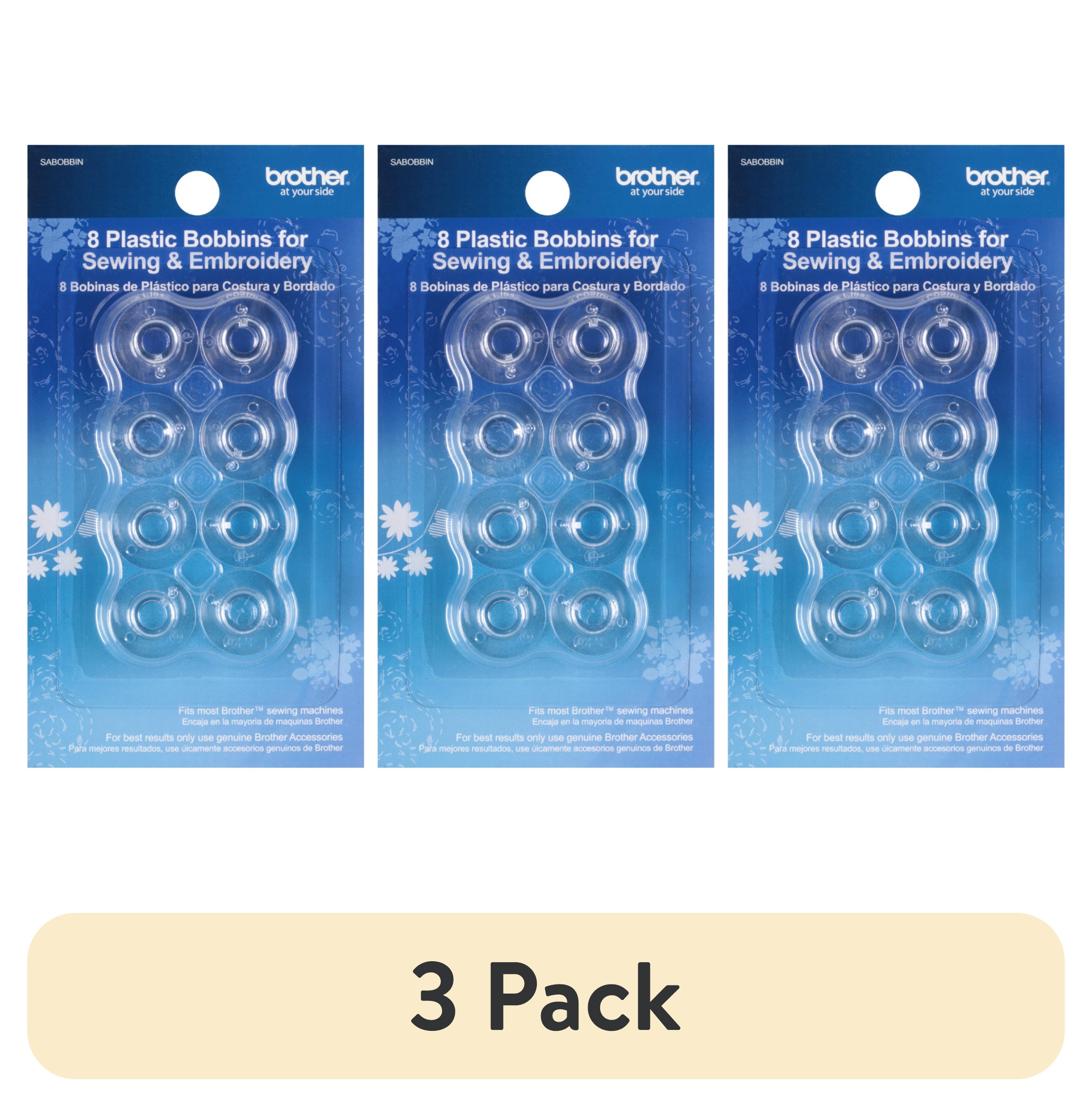 (3 pack) Brother SABOBBIN Bobbin Pack, 8 Piece Fits Most Brother Sewing ...