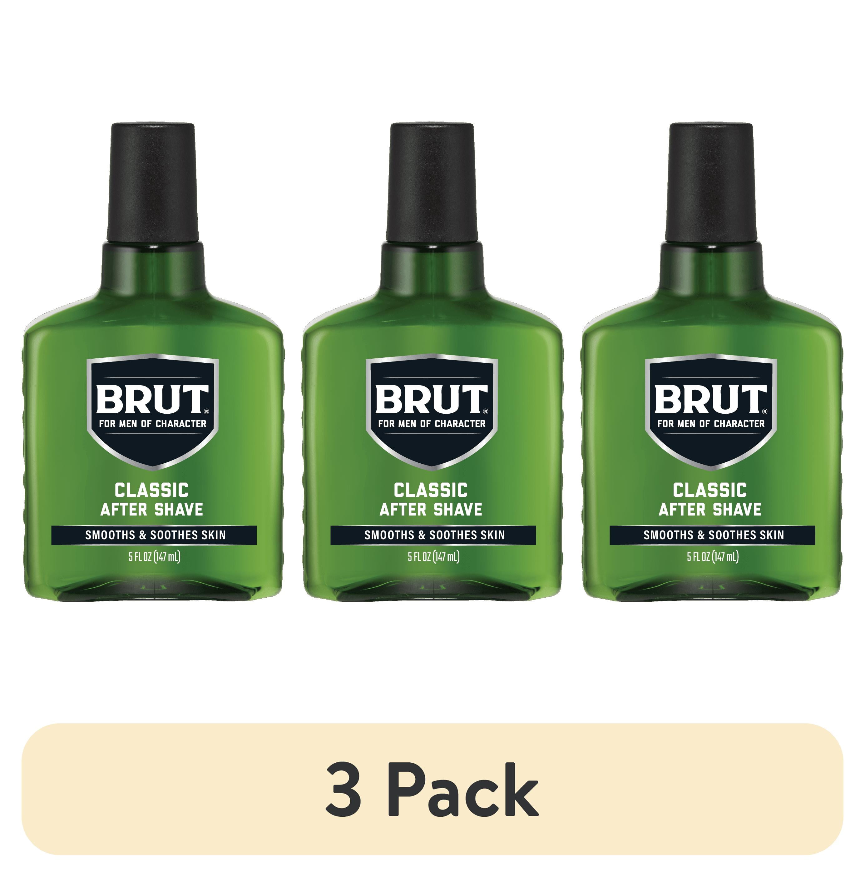 (3 pack) Brut Men's Classic After Shave, Original Fragrance, for All ...