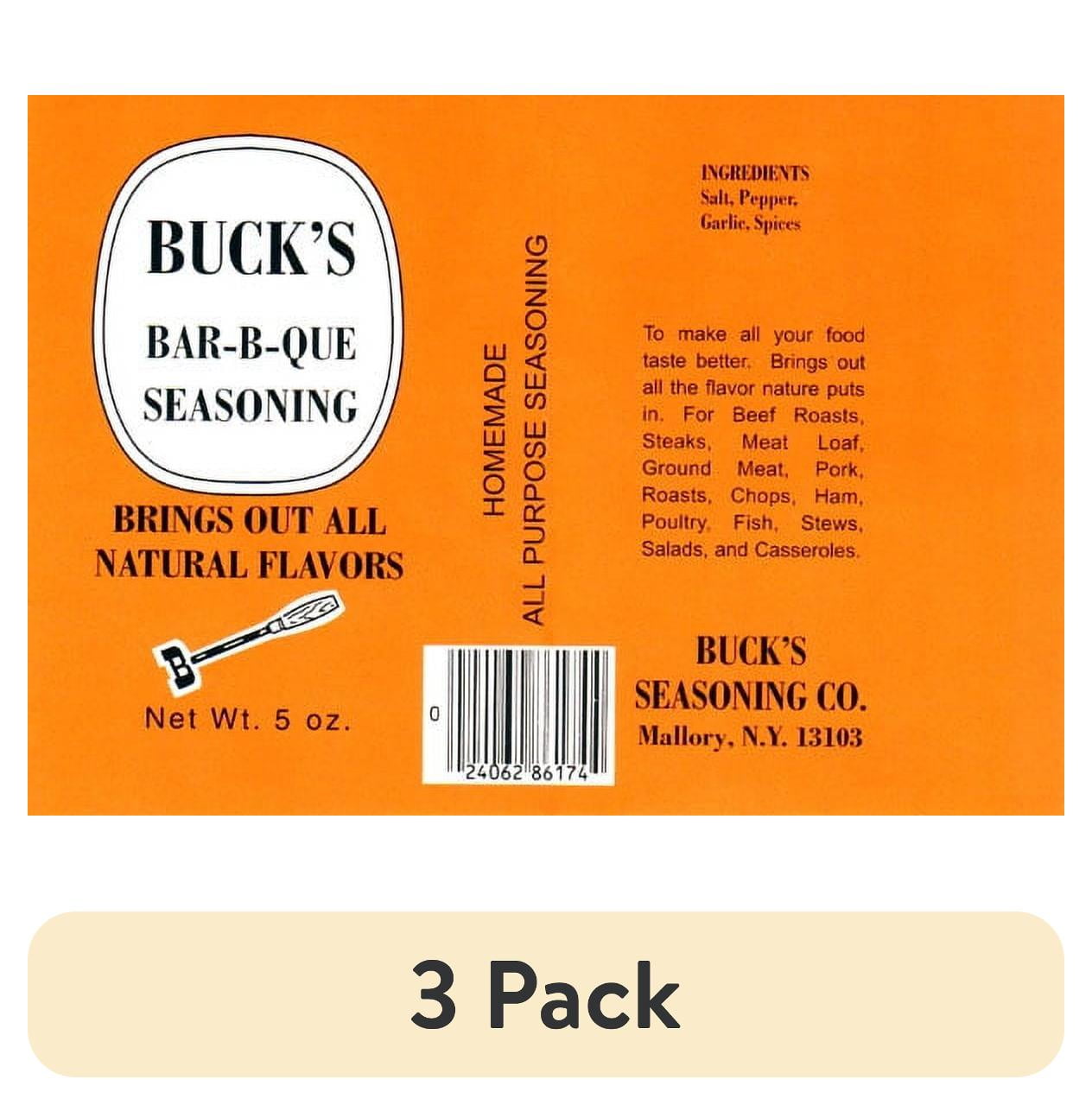 (3 pack) Bucks Bbq Seasoning - Walmart.com