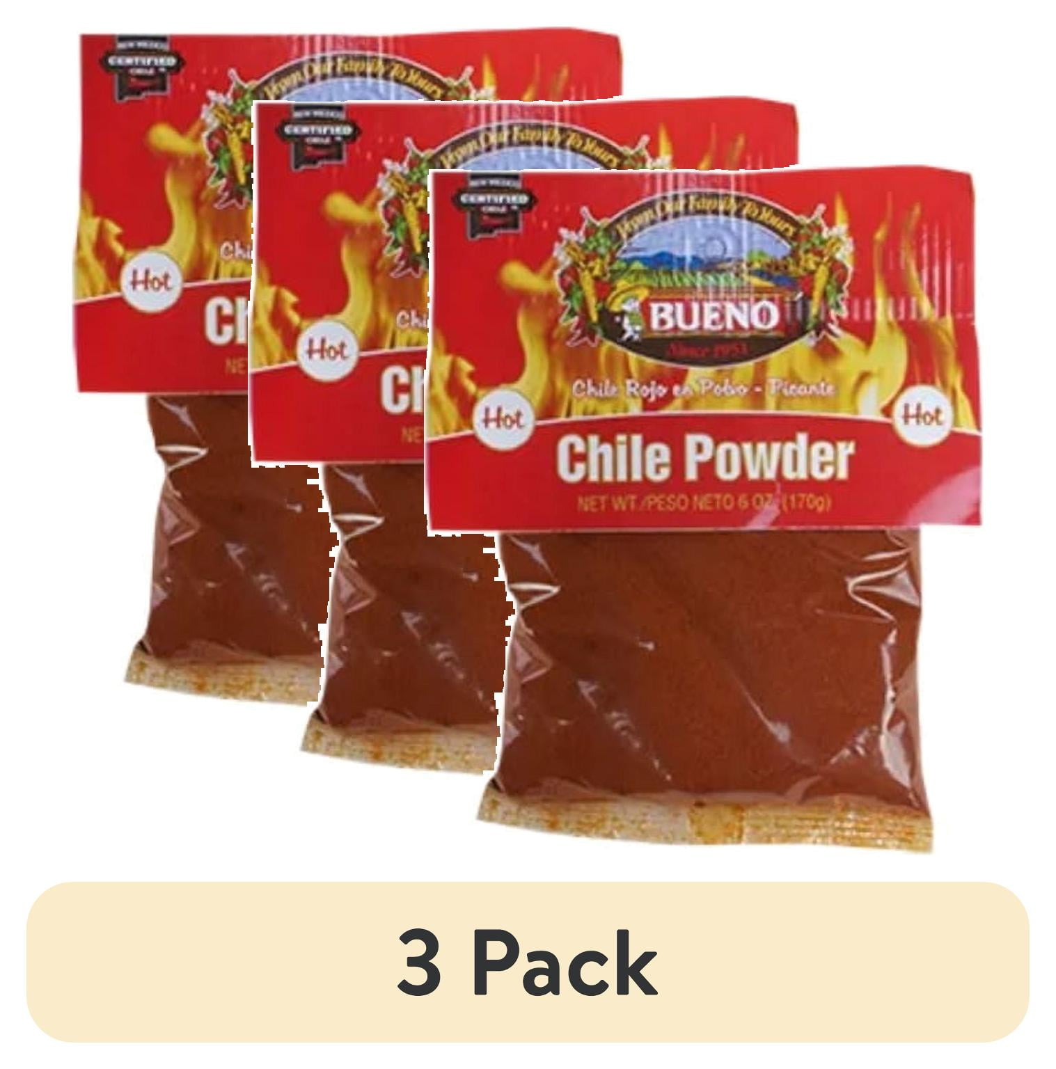 (3 pack) Bueno Foods Hot Red Chile Powder, 6 oz - Walmart.com
