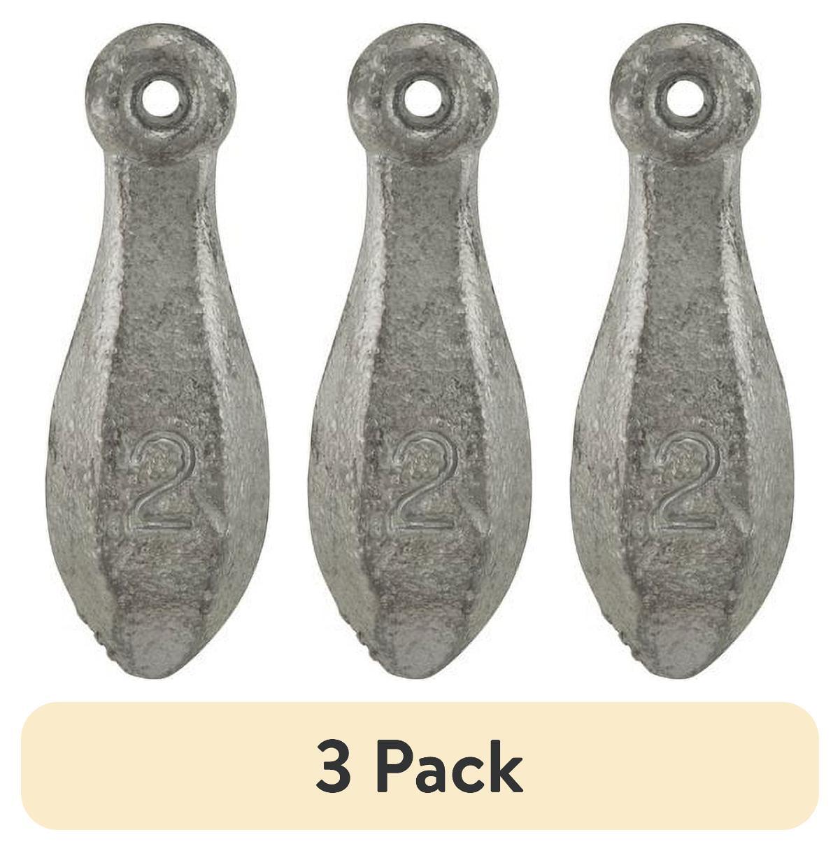 Bullet Weights 3 Pack 1 Oz Lead Bank Sinkers for Freshwater and Ocean ...