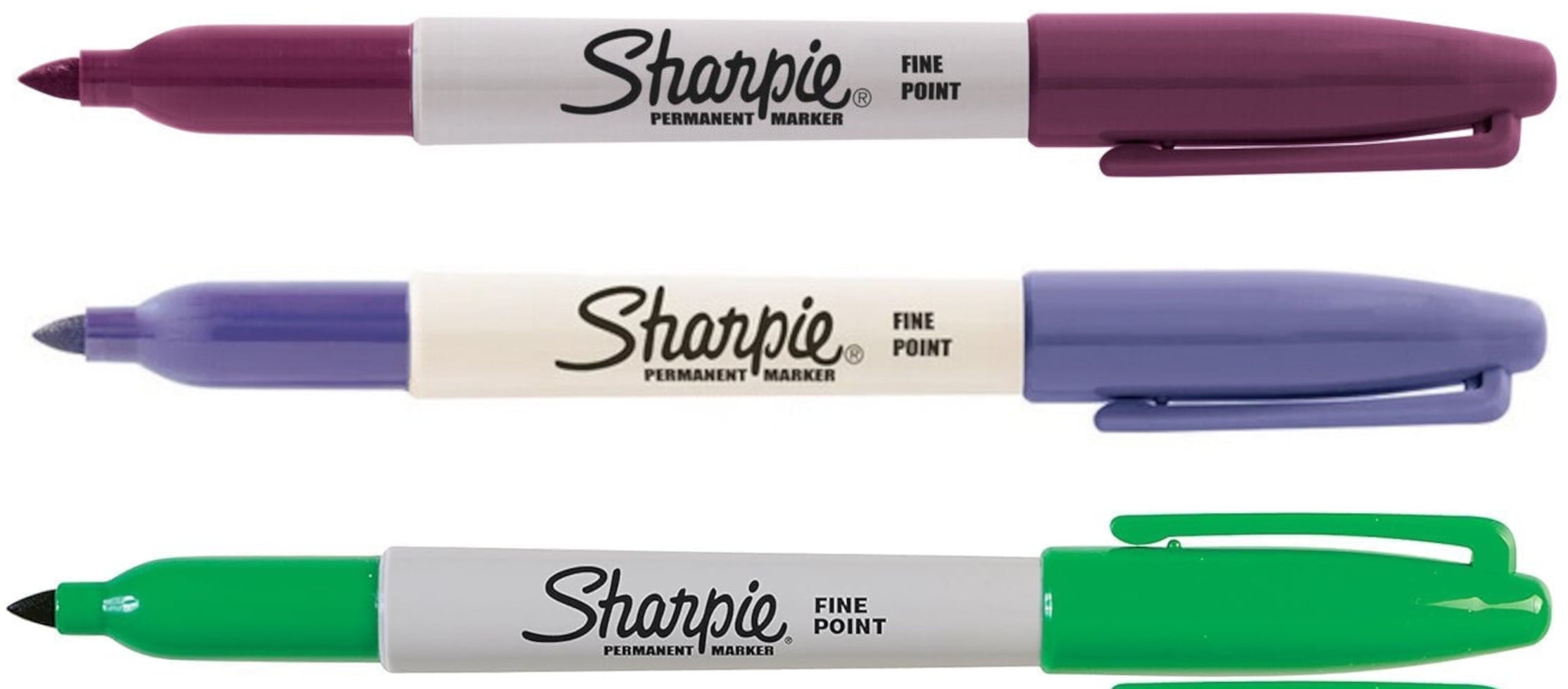 3-pack Bundle - Sharpie Permanent Markers, Fine - Rocket Fuel Red ...