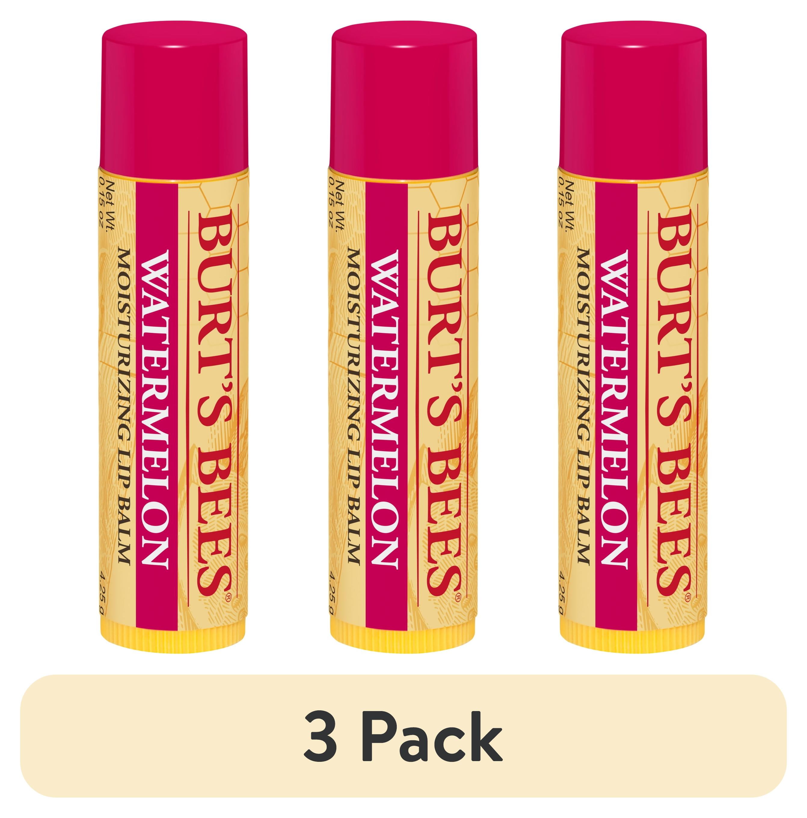 (3 pack) Burt's Bees Watermelon Lip Balm, 1-Pack, 0.15 oz. - Walmart.com
