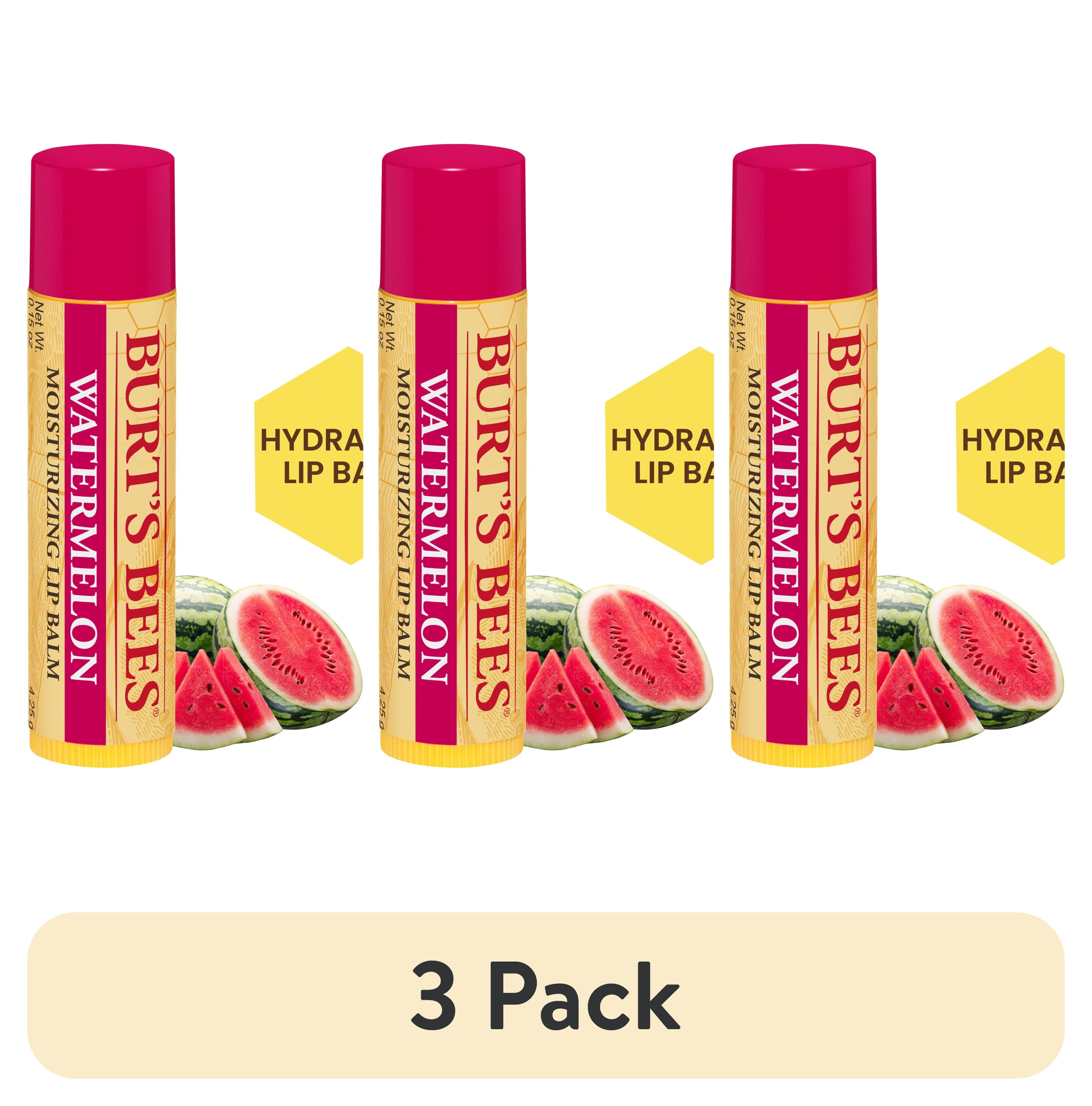 (3 pack) Burt's Bees Watermelon Lip Balm, 1-Pack, 0.15 oz. - Walmart.com