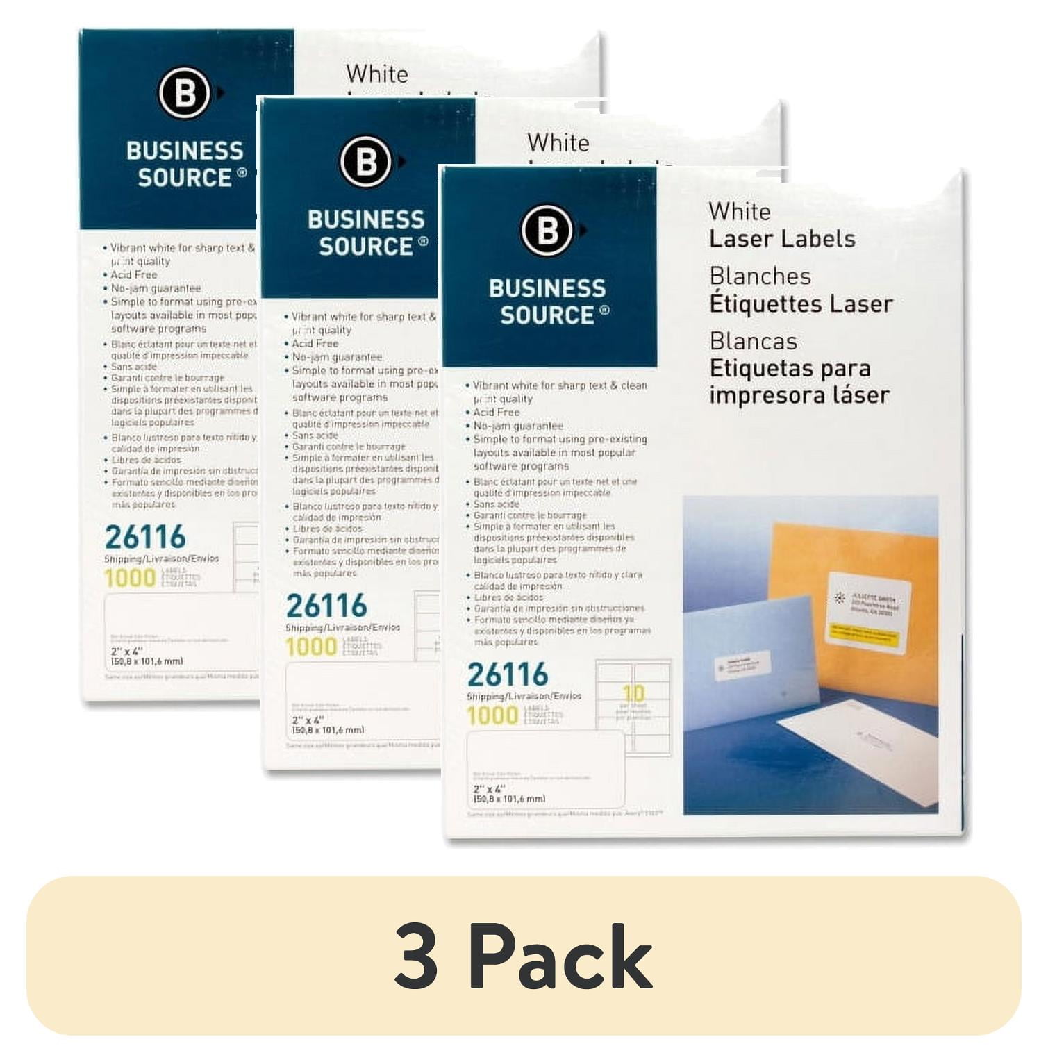 (3 pack) Business Source Bright White Premium-quality Shipping Labels ...