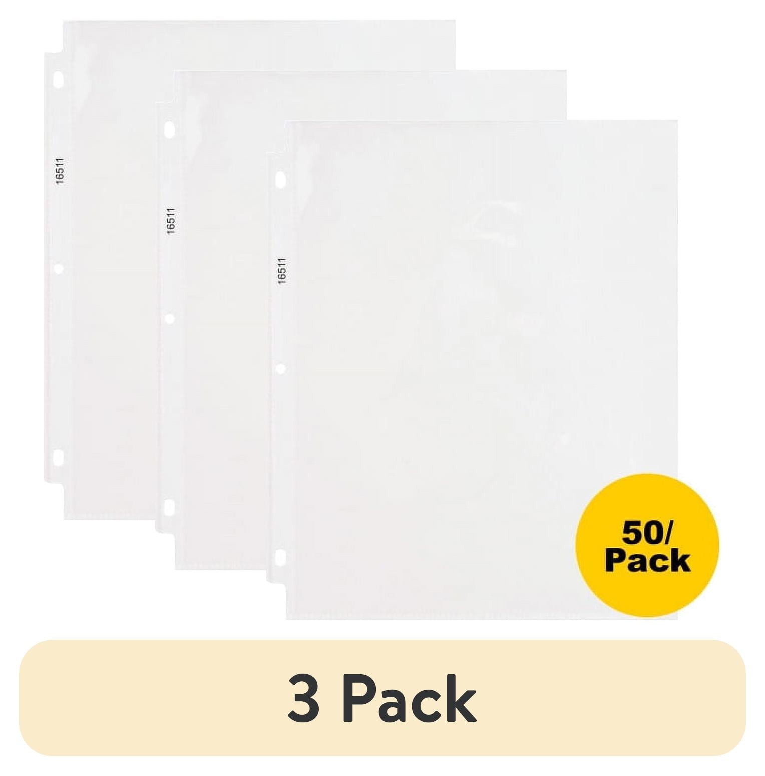 (3 pack) Business Source Top-Loading Poly Sheet Protectors 5 mil ...