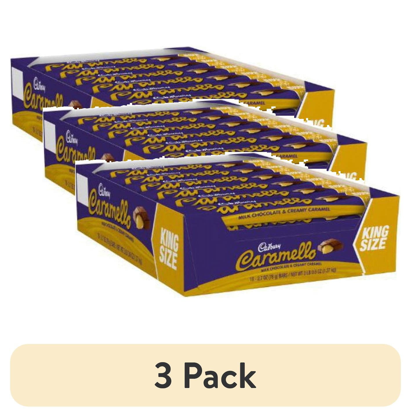 (3 pack) CADBURY CARAMELLO Milk Chocolate and Caramel King Size Candy ...