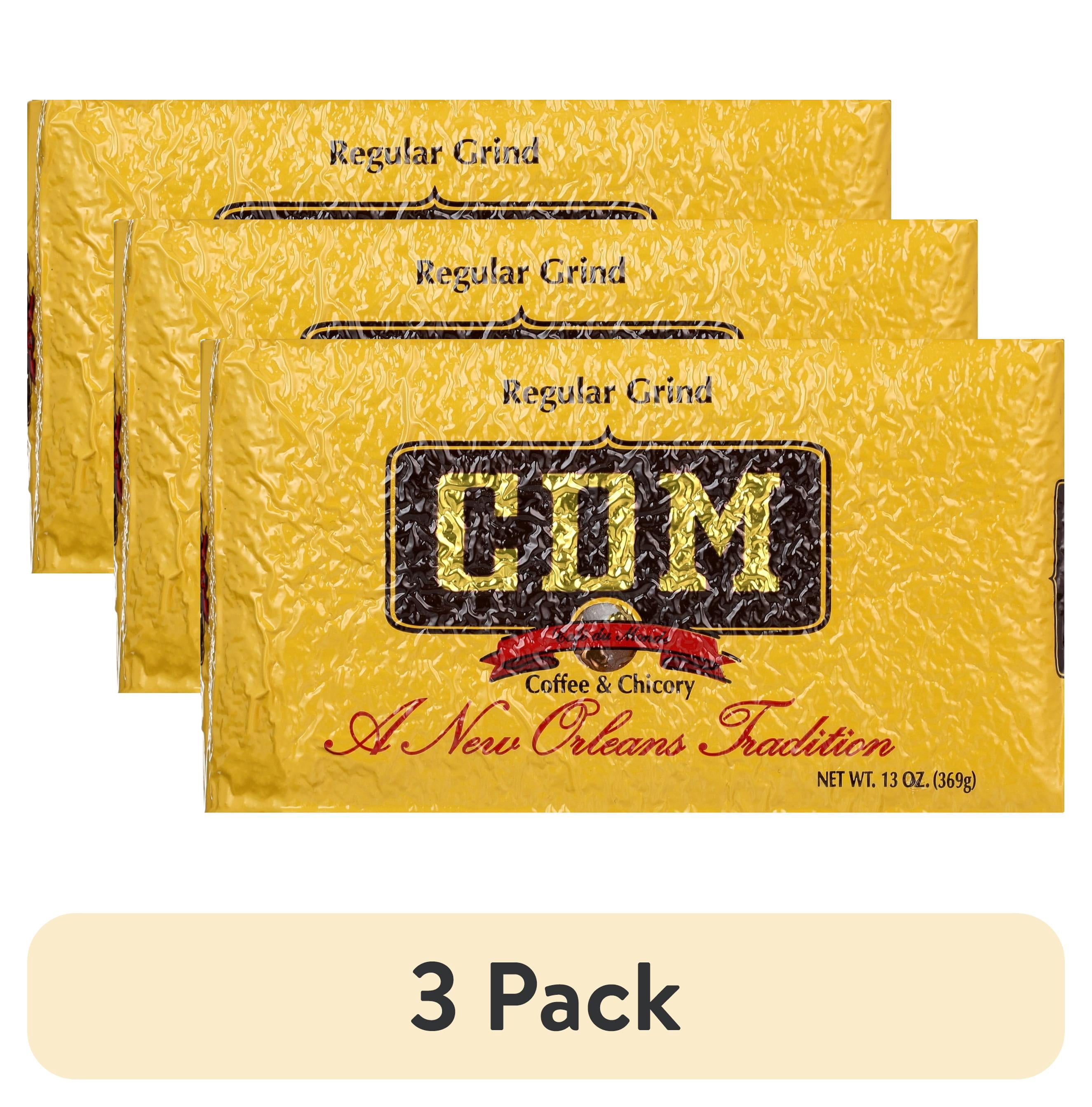 (3 pack) CDM Coffee & Chicory Regular Grind Ground Coffee, 13 Oz ...