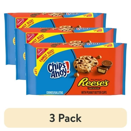 (3 pack) CHIPS AHOY! Reese’s Peanut Butter Cup Chocolate Chip Cookies ...