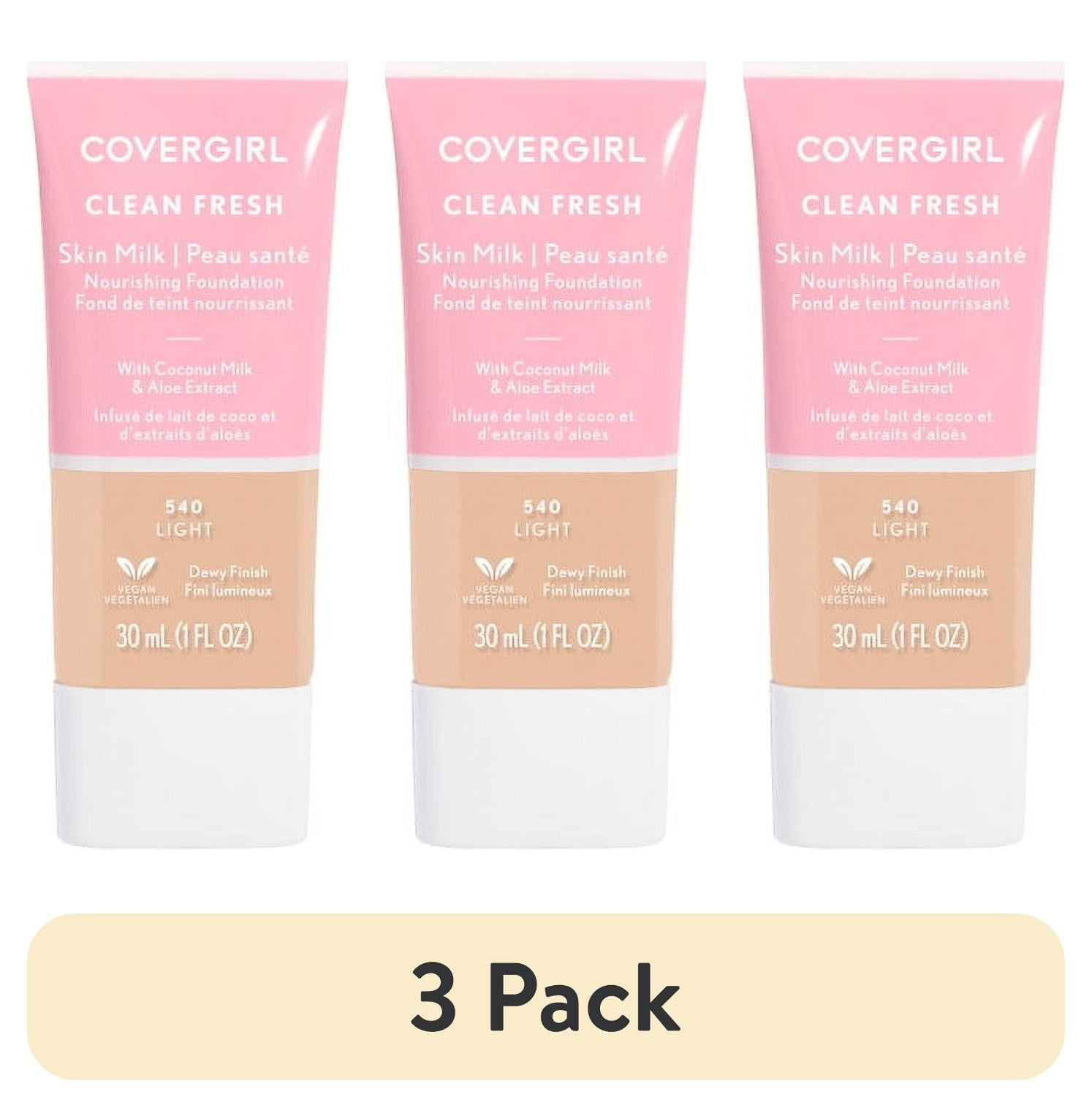 (3 pack) COVERGIRL Clean Fresh Skin Milk, Dewy Finish, Light, 1 oz ...