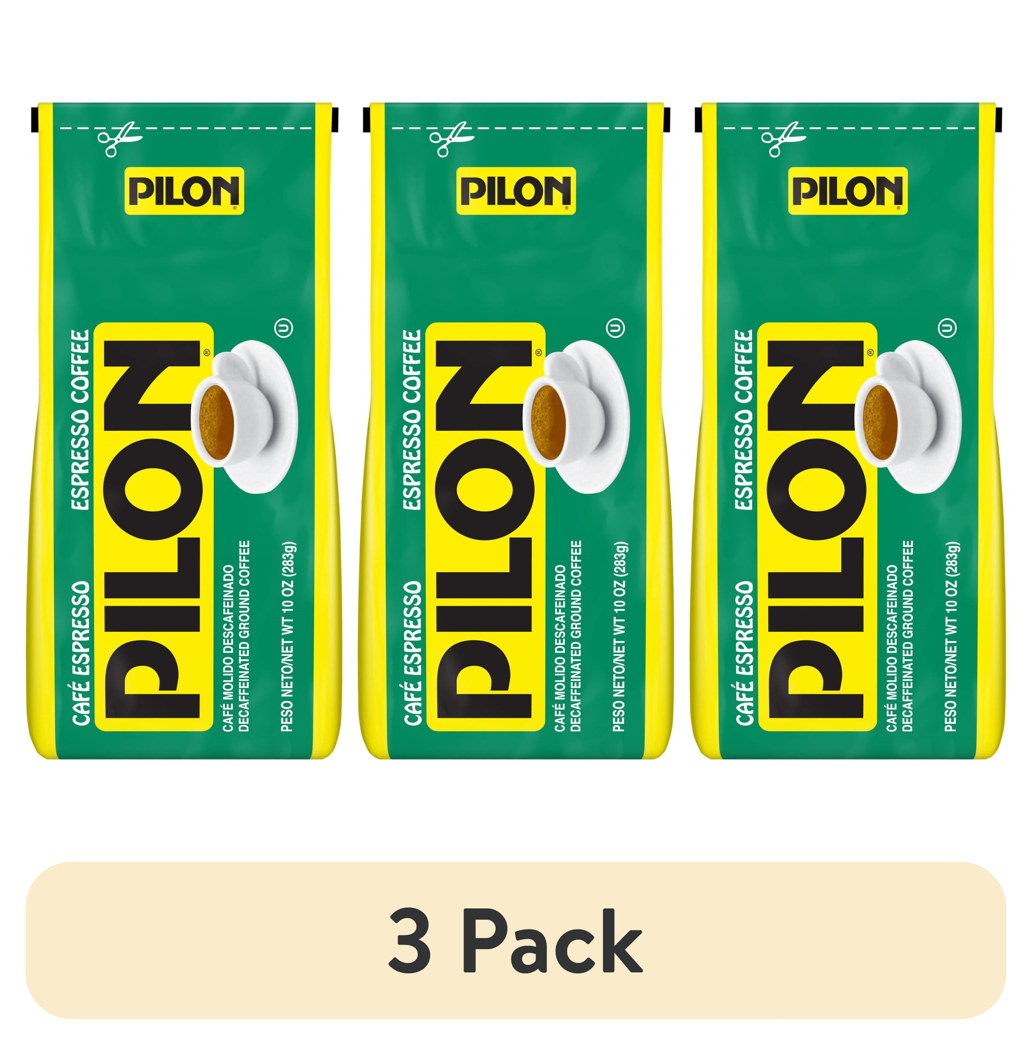(3 pack) Cafe Pilon Decaffeinated Espresso Ground Coffee, 10-oz ...