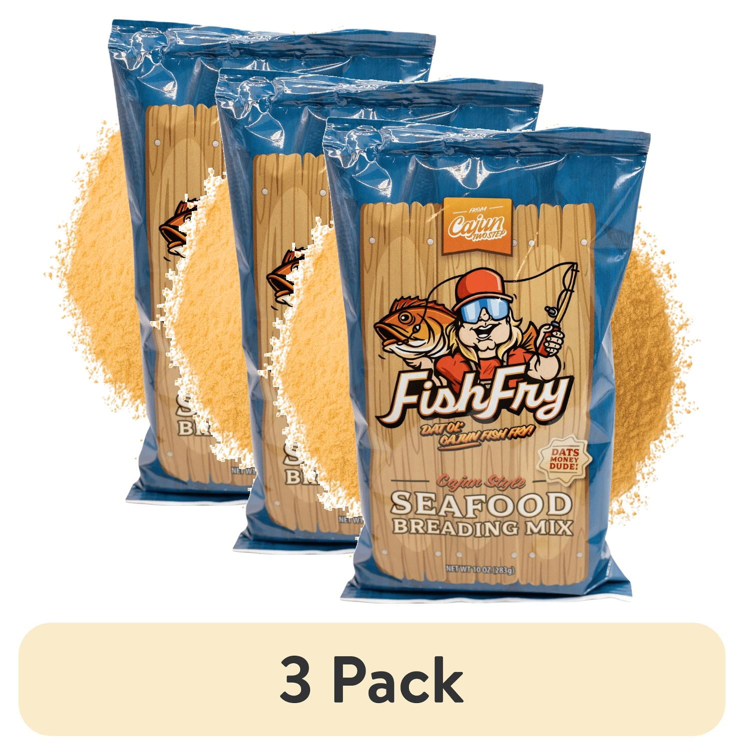 (3 pack) Cajun Two Step Crispy Fish Fry Batter, 10 oz Bag - Walmart.com