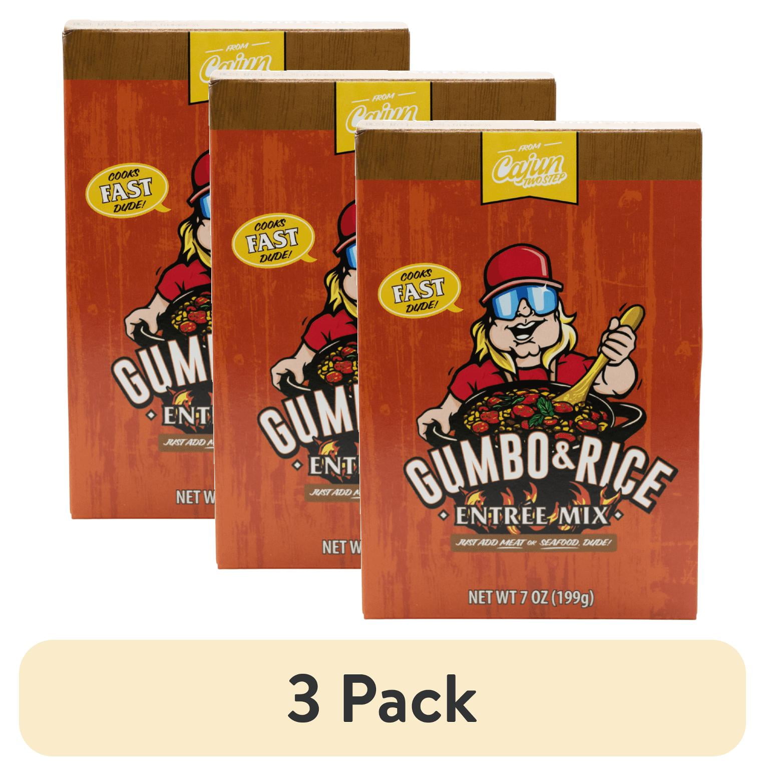 (3 pack) Cajun Two Step New Gumbo 10 Ounce Ready to Eat Box Rice Dinner ...