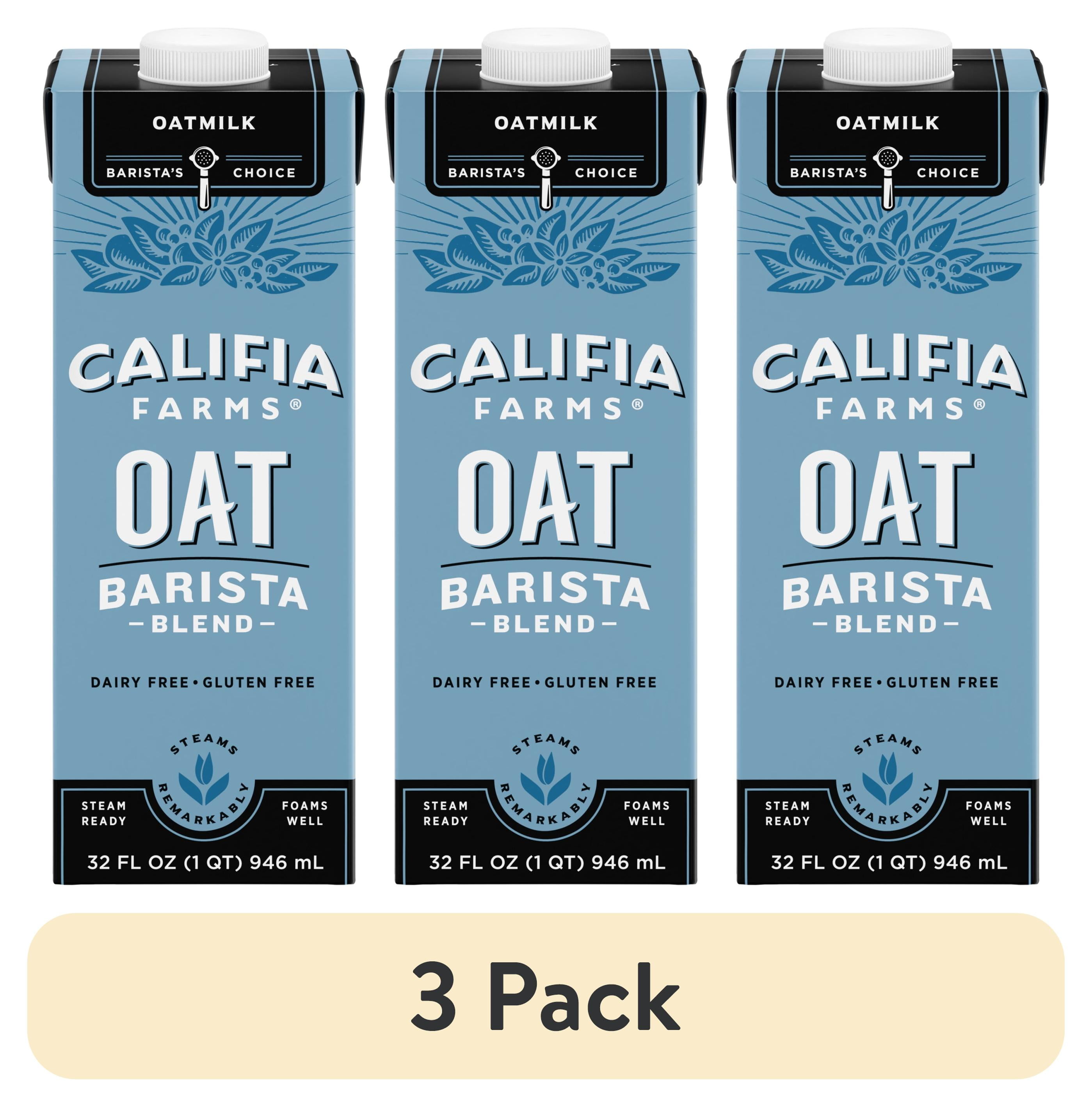 (3 pack) Califia Farms Oat Barista Blend Oat Milk 32 Fluid Ounces ...