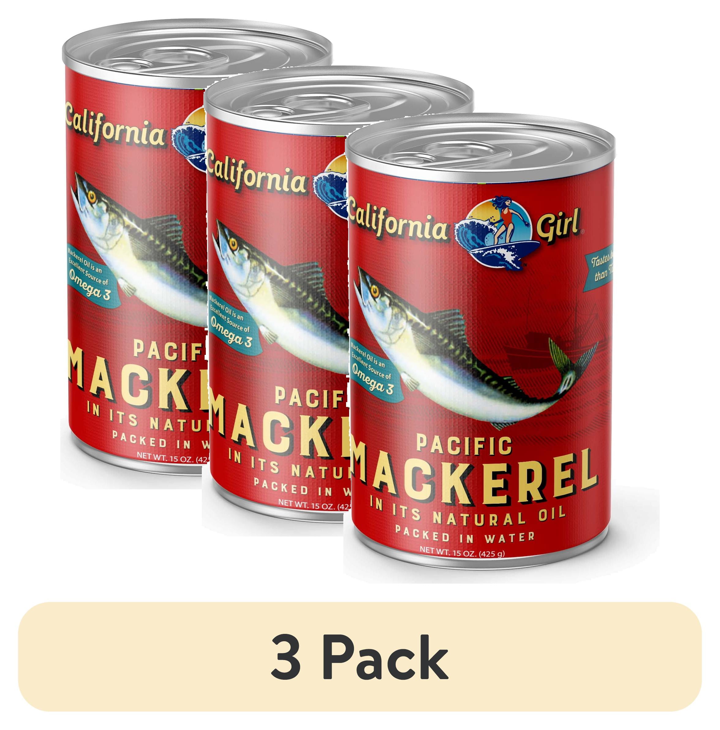 (3 pack) California Girl Cal Girl Pacific Premium Mackerel - Walmart.com