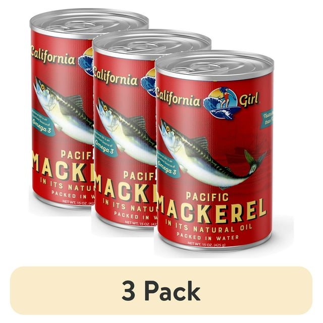 (3 pack) California Girl Cal Girl Pacific Premium Mackerel - Walmart.com