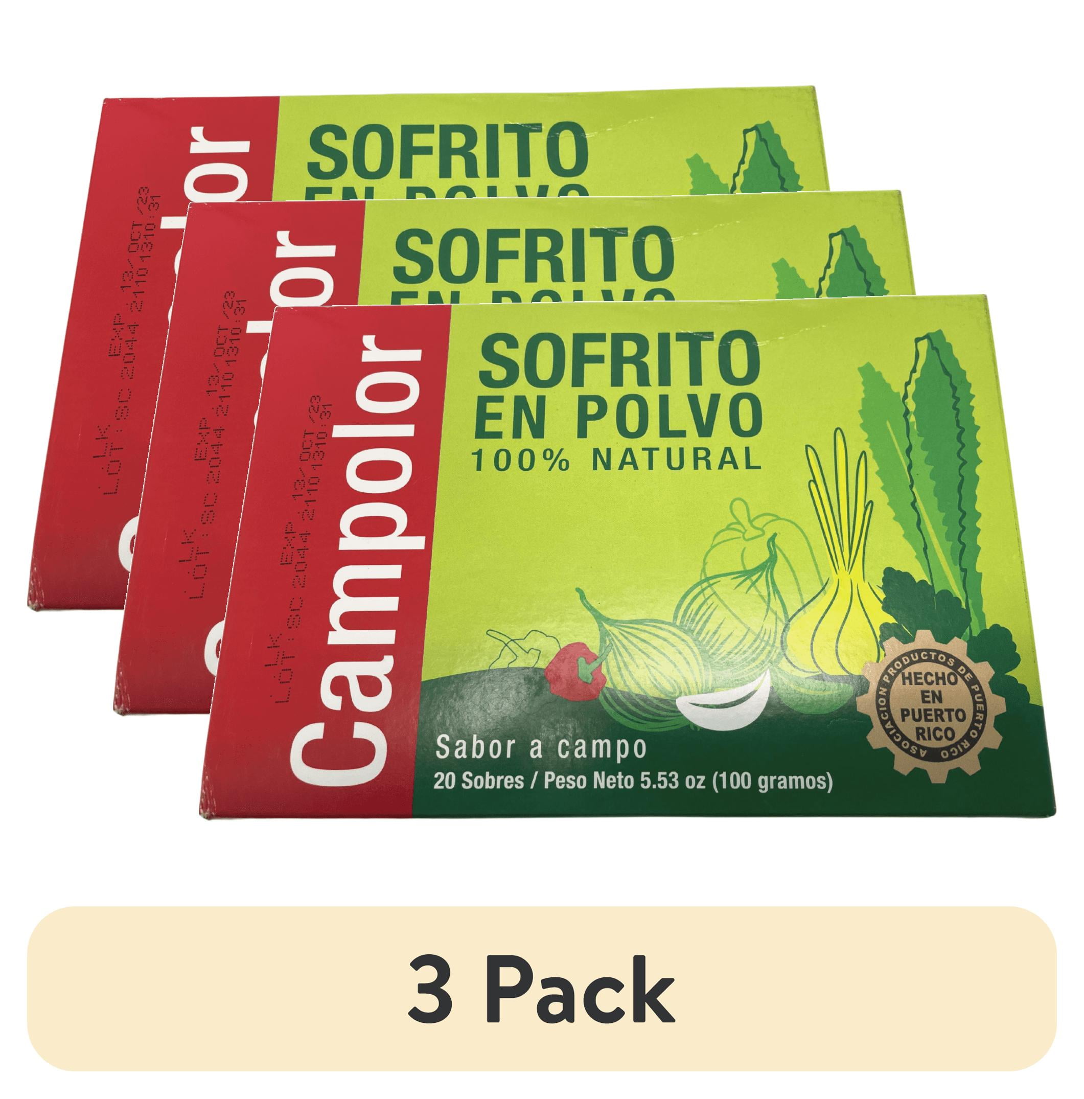 (3 pack) Campolor Sofrito en Polvo 100% Natural 1-Box 20 - Walmart.com