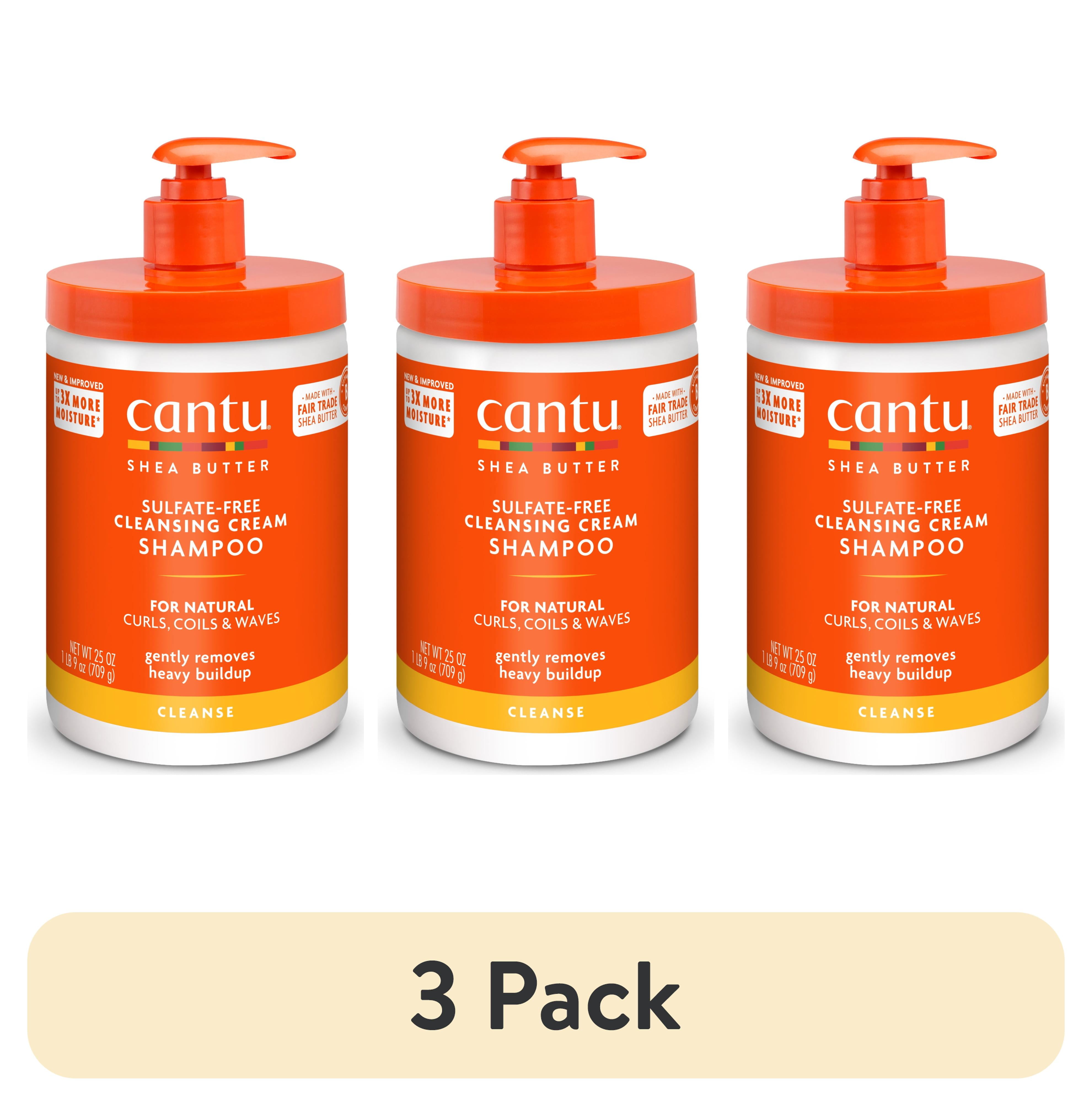 (3 pack) Cantu Shea Butter for Natural Hair Sulfate-Free Cleansing ...